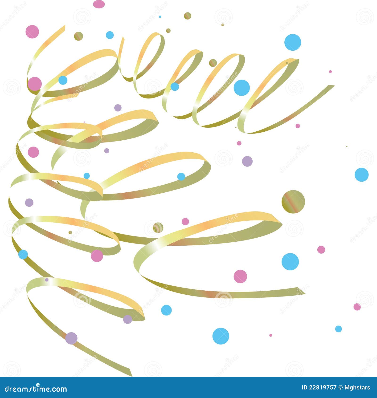 Streamers stock illustration. Illustration of font, children - 22819757