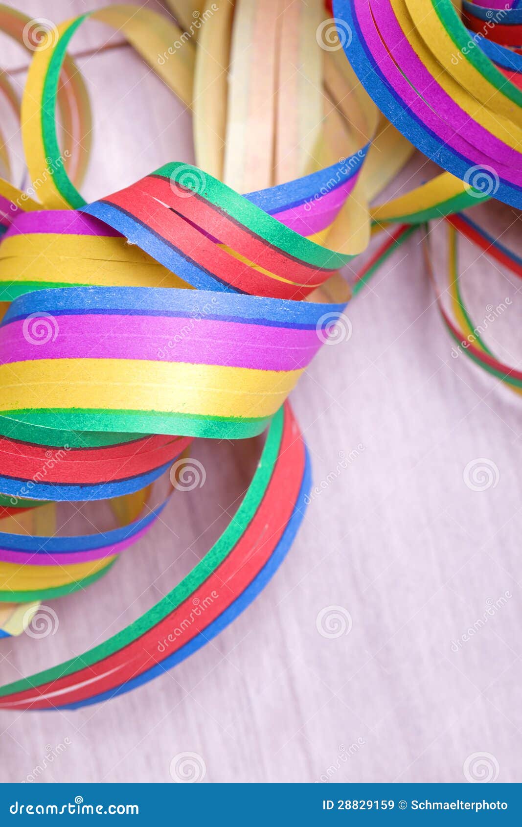 Streamers for Carnival Party Stock Image - Image of light, design: 28829159