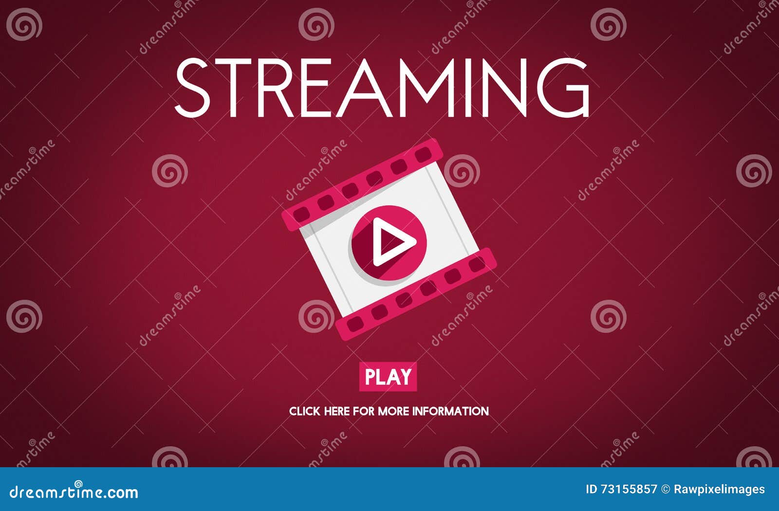 Streaming Audio Video Listening Multimedia Concept Stock Illustration ...