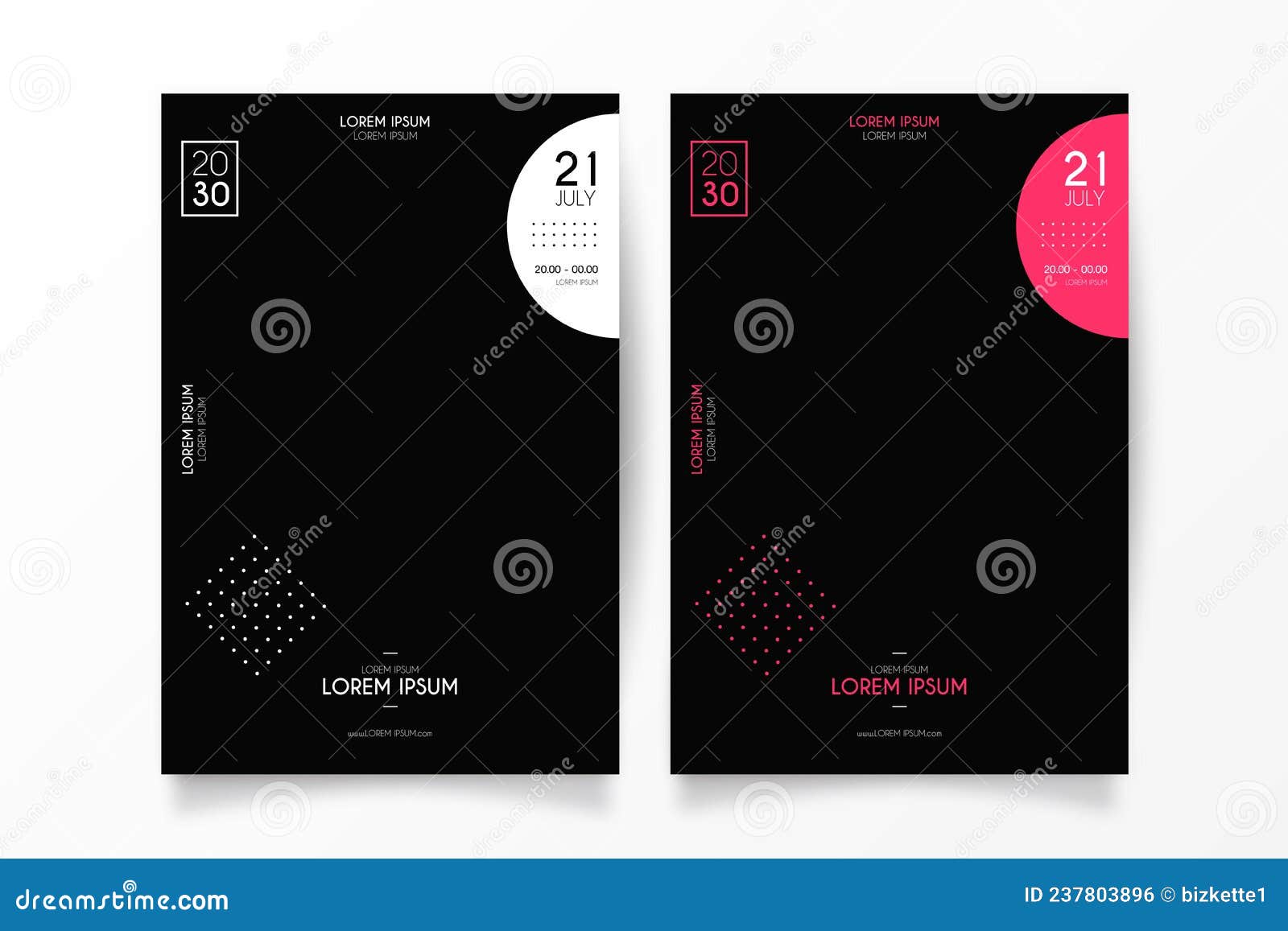 Streaming Ballet Event Poster Template Vector Illustration Stock Vector ...