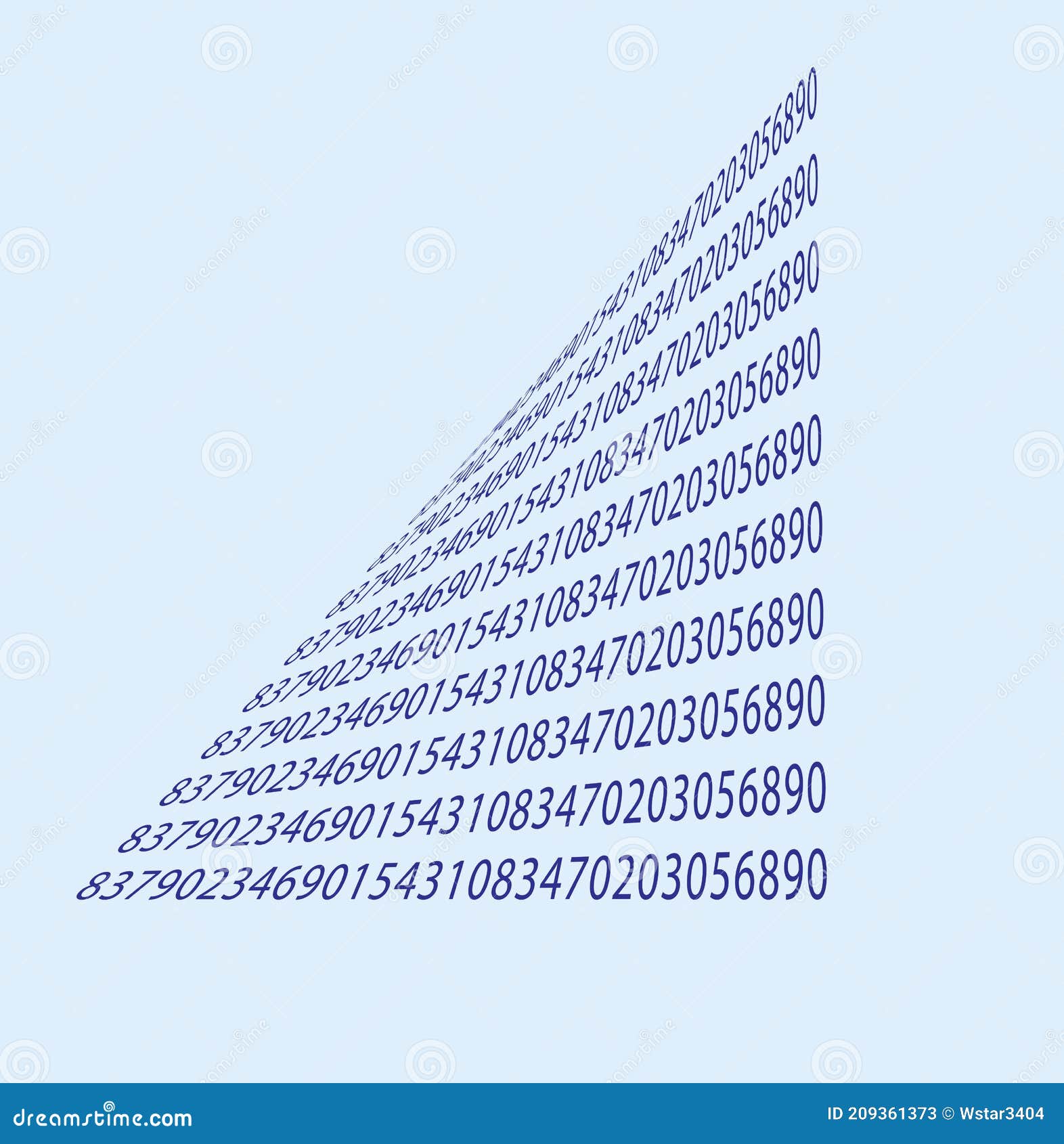 Streaming Binary Code Abstract Technology Background Vector Illustration