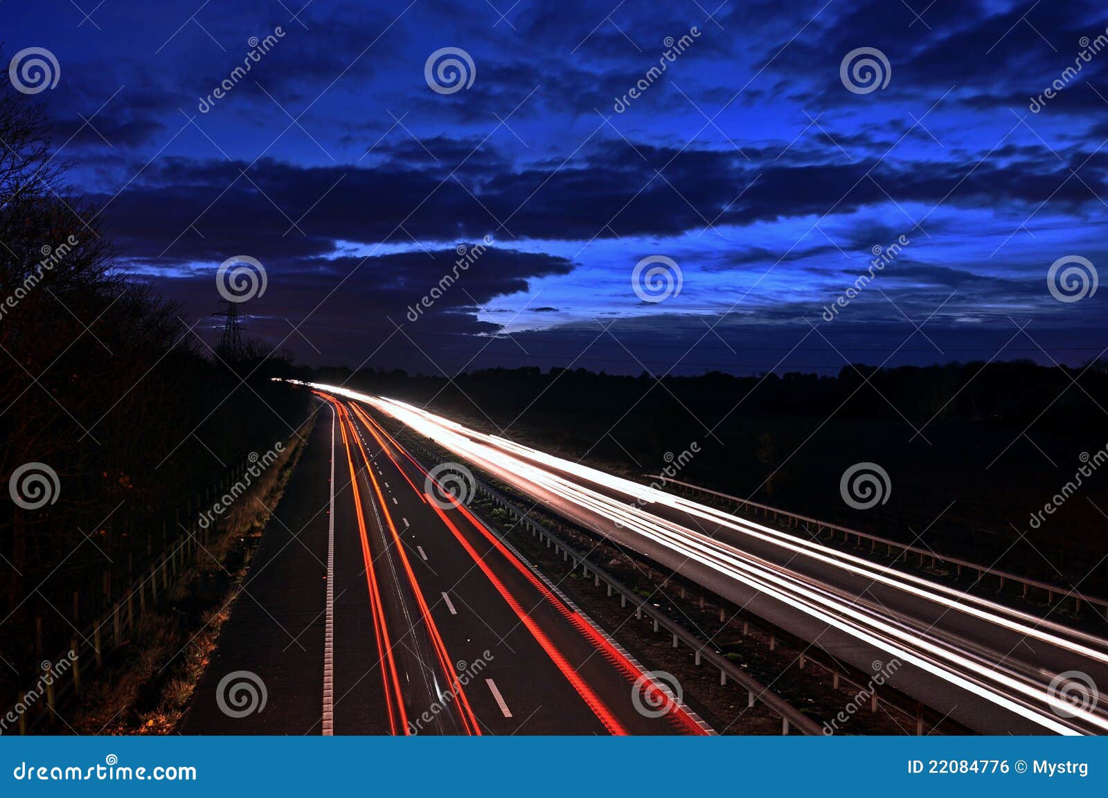 Streaming Cars stock photo. Image of brakelights, stream - 22084776