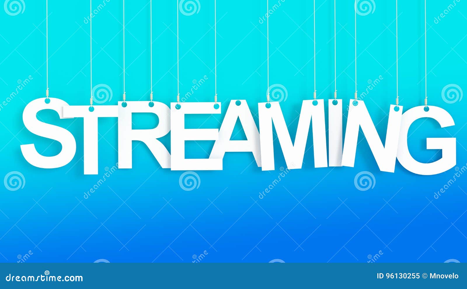 Streaming hanging Letters stock illustration. Illustration of ...