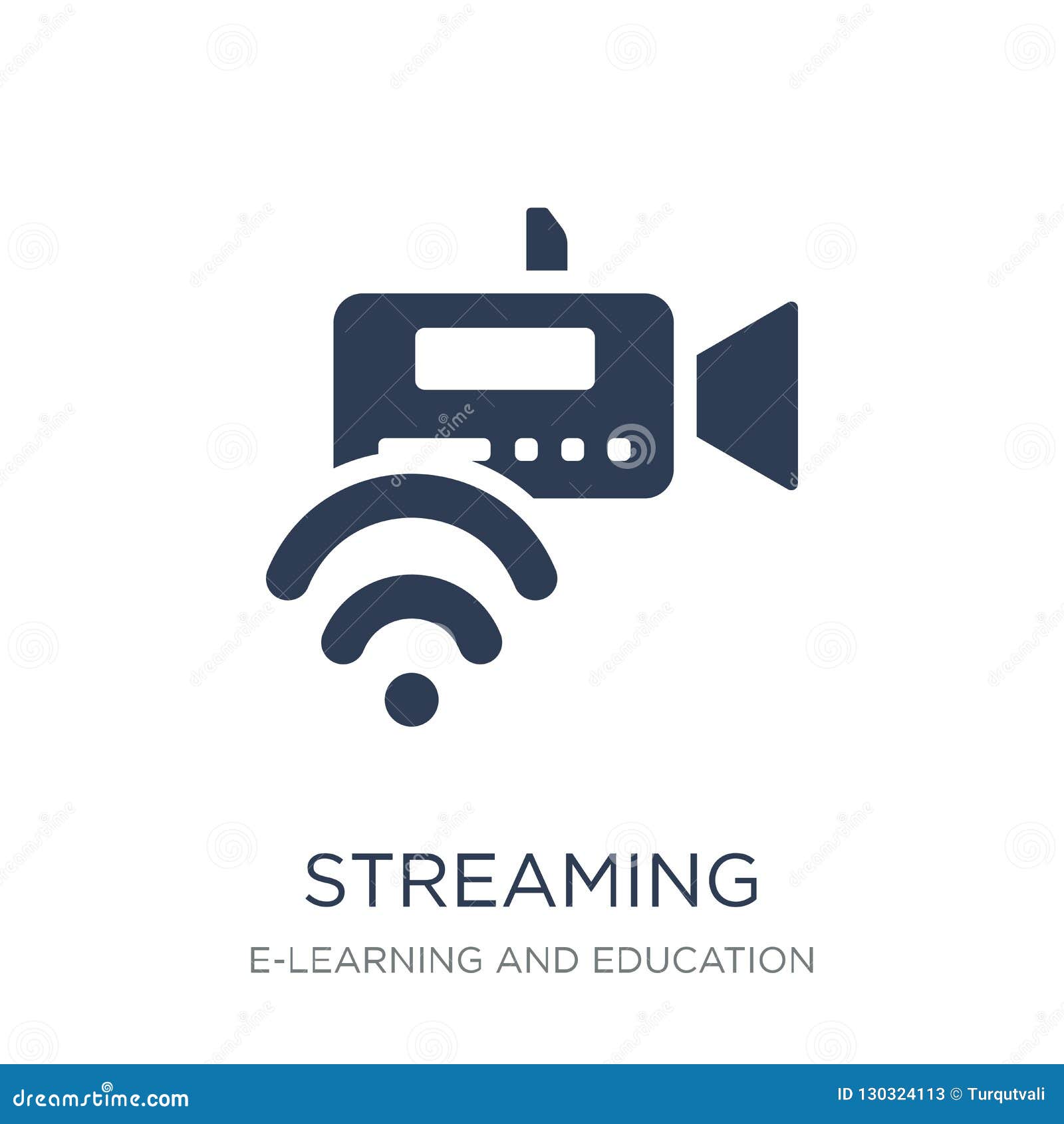 Streaming Icon. Trendy Flat Vector Streaming Icon On White Background ...
