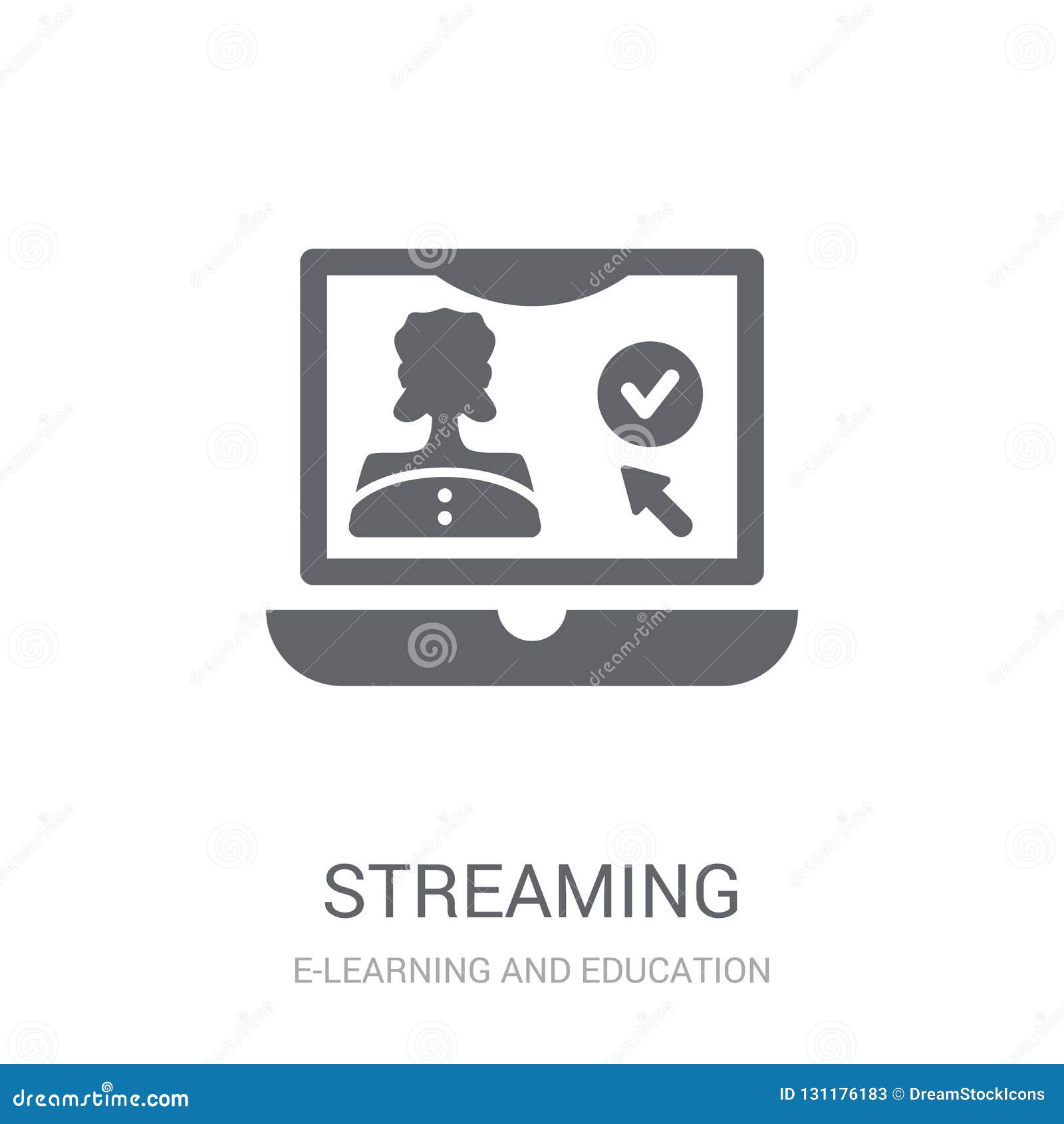 Streaming Icon. Trendy Streaming Logo Concept on White Background from ...