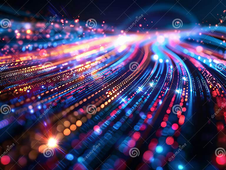 Streaming Lights of Network Traffic Illustrating the Pace of Data in ...