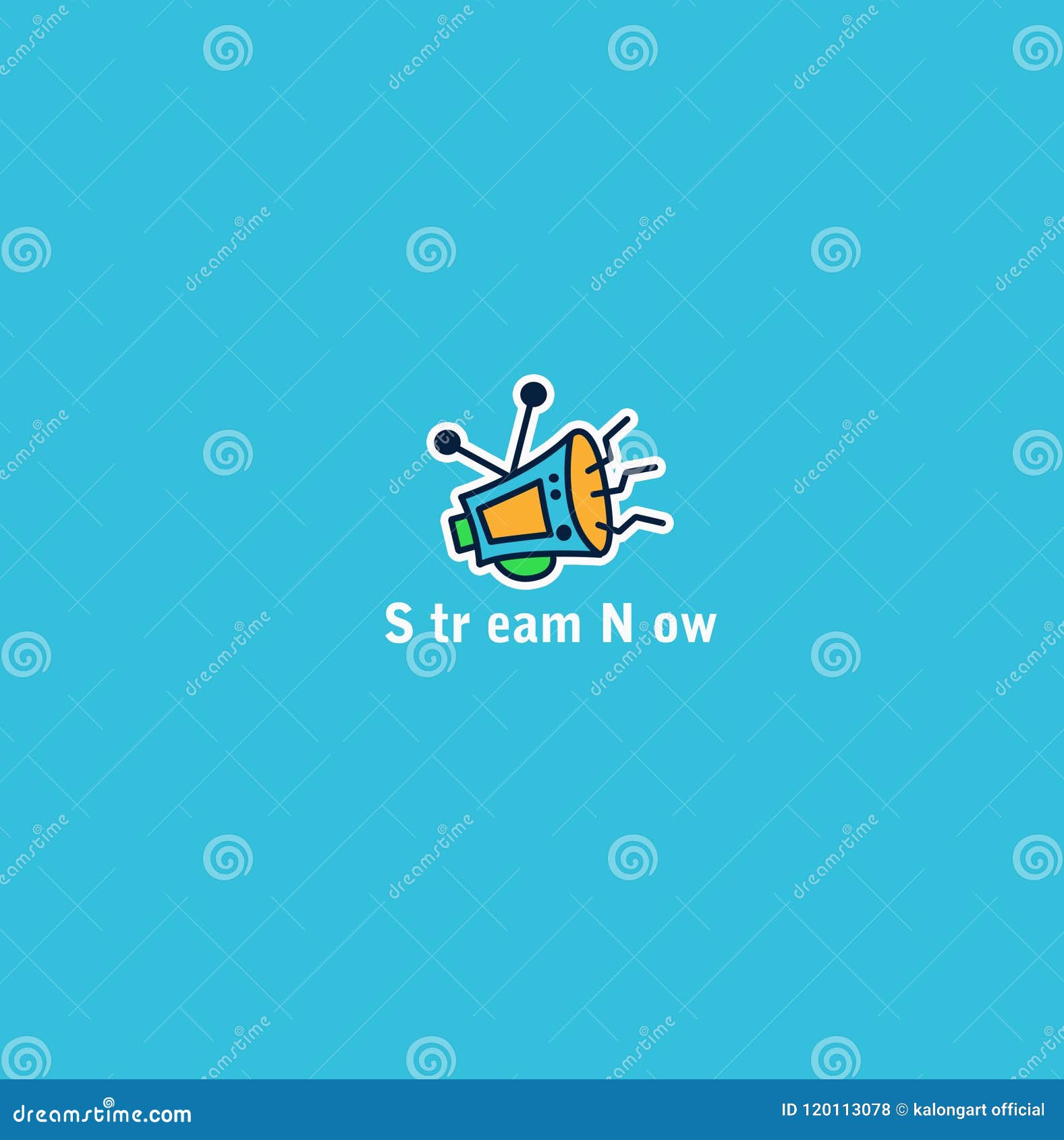 Streaming Logo, Icon Vector Ilustration .template. Vector. Editable ...