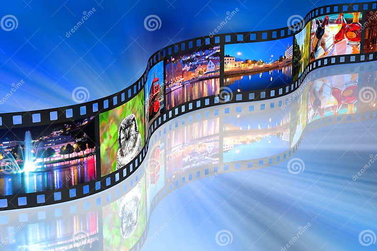 Streaming media concept stock illustration. Illustration of broadcast ...