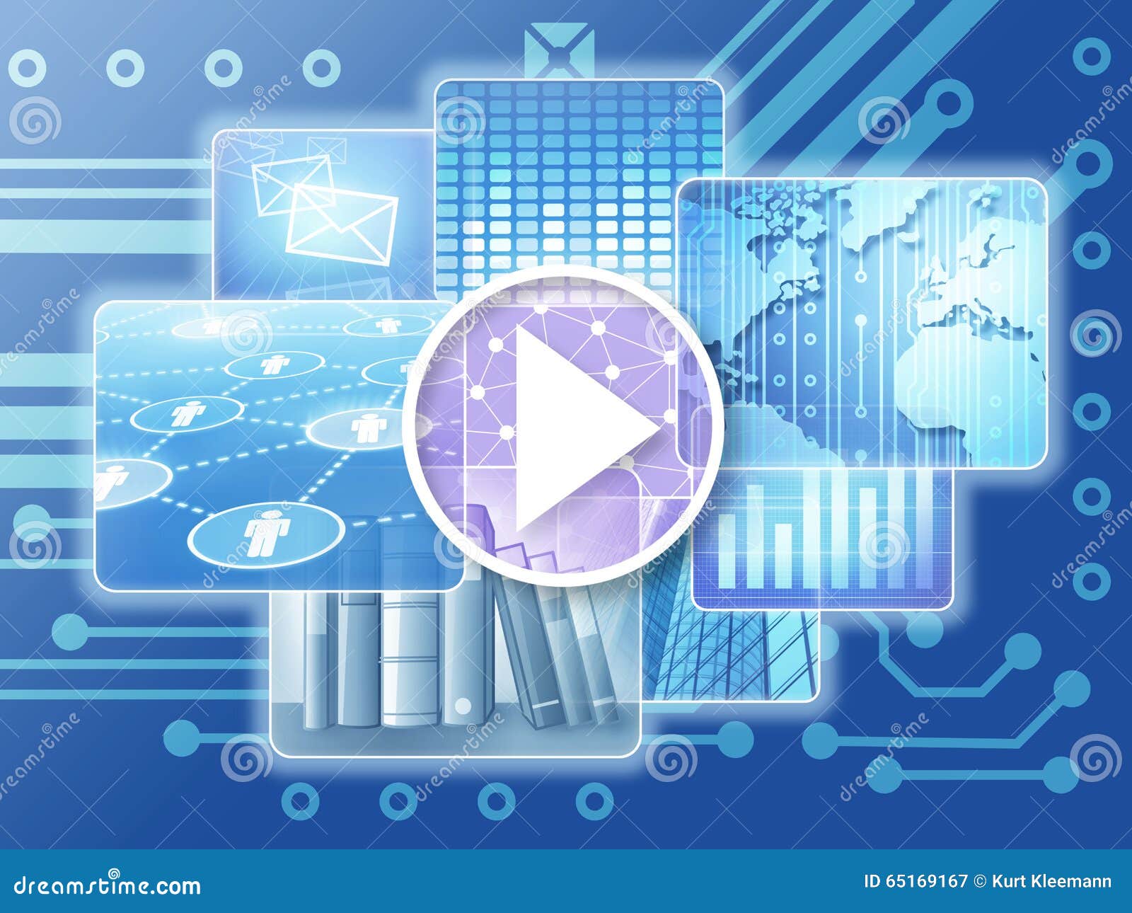 Streaming media stock illustration. Illustration of music - 65169167