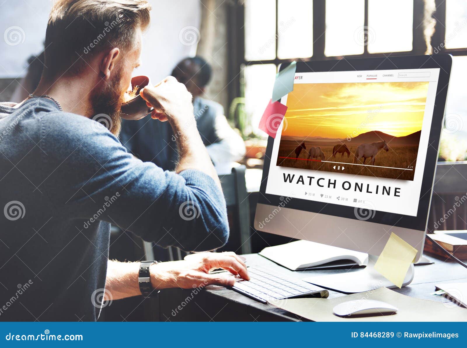 Streaming Multimedia Audio Entertainment Internet Concept Stock Image ...