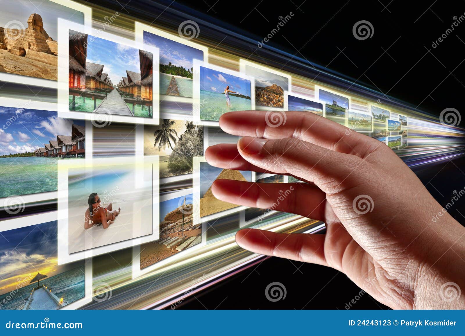 Streaming Multimedia from the Internet Stock Image - Image of concept ...