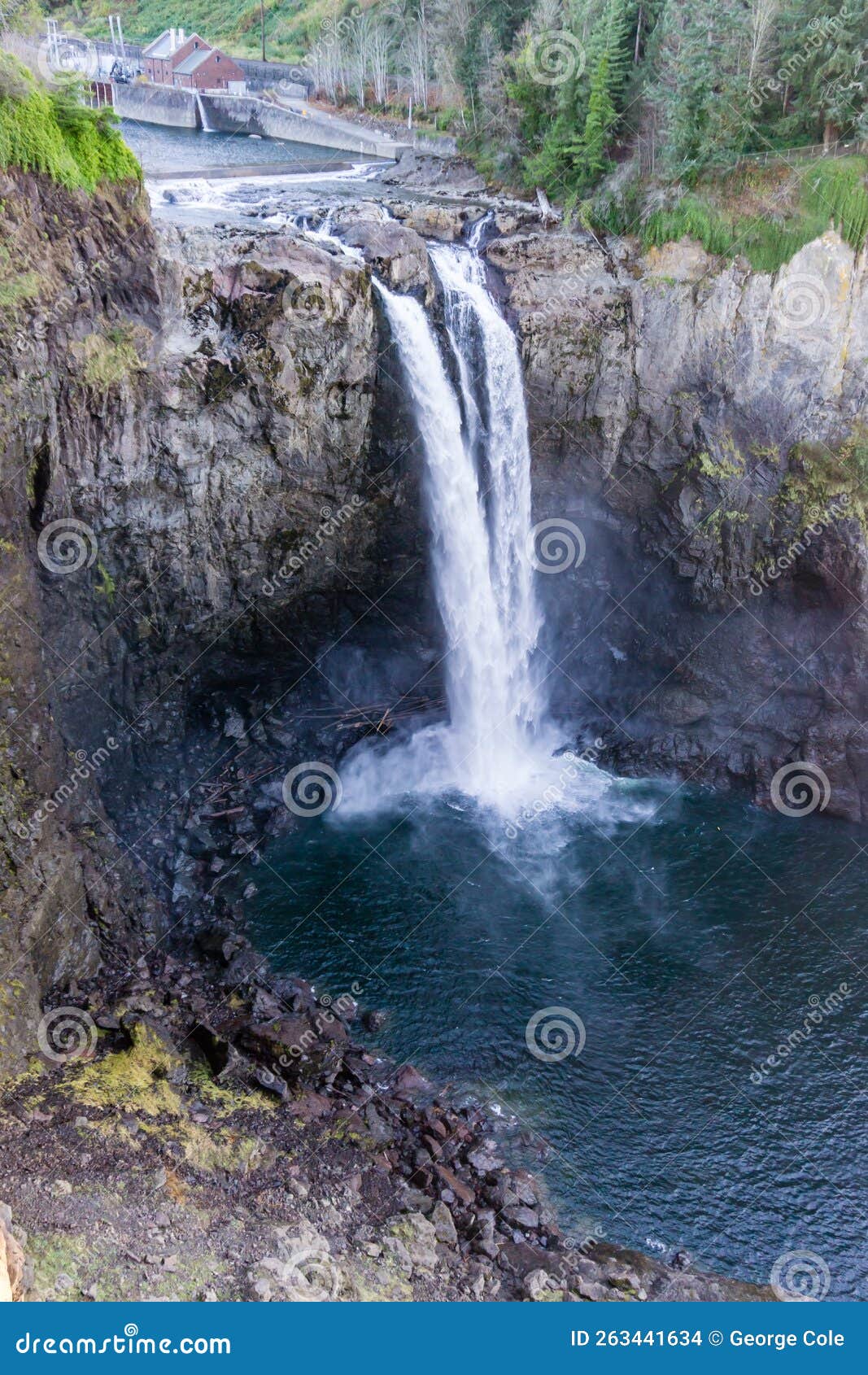 Streaming Waterfall Landscape 5 Stock Photo - Image of snoqualmie ...