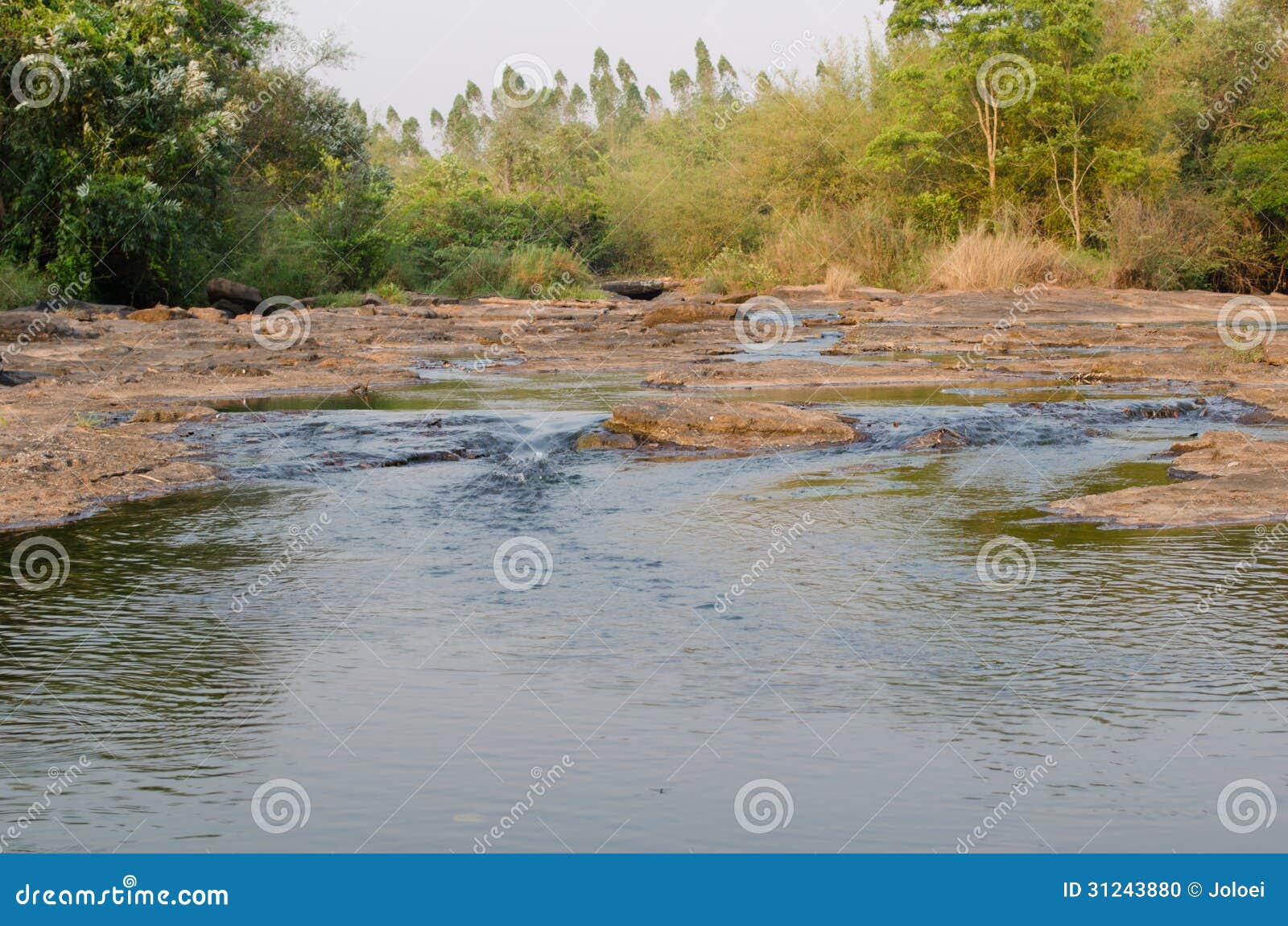 Streamlet stock photo. Image of rock, stone, thailand - 31243880
