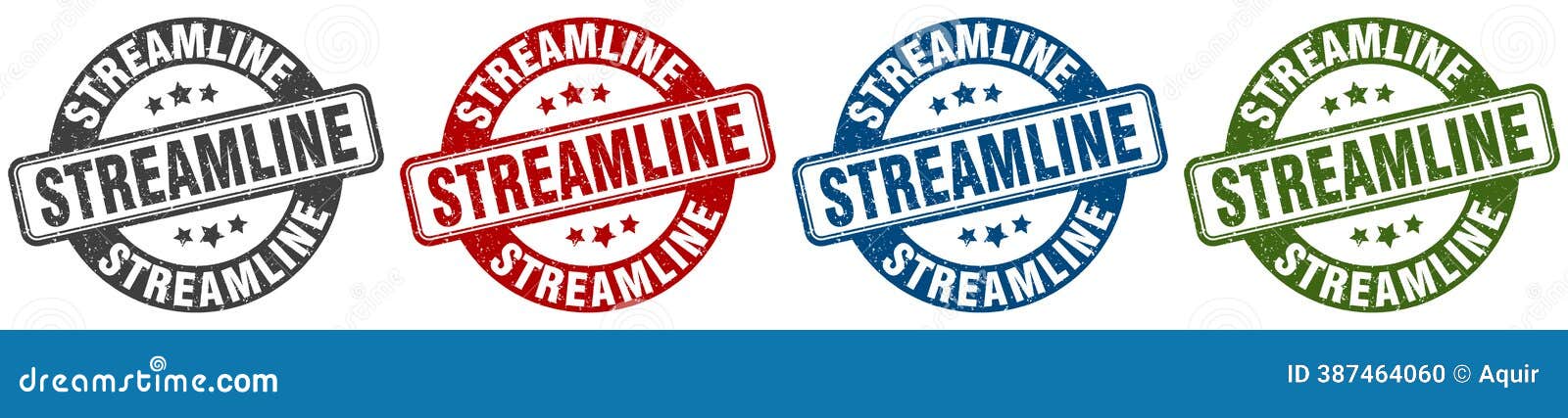 Streamline Stamp. Streamline Label On Transparent Background. Round ...