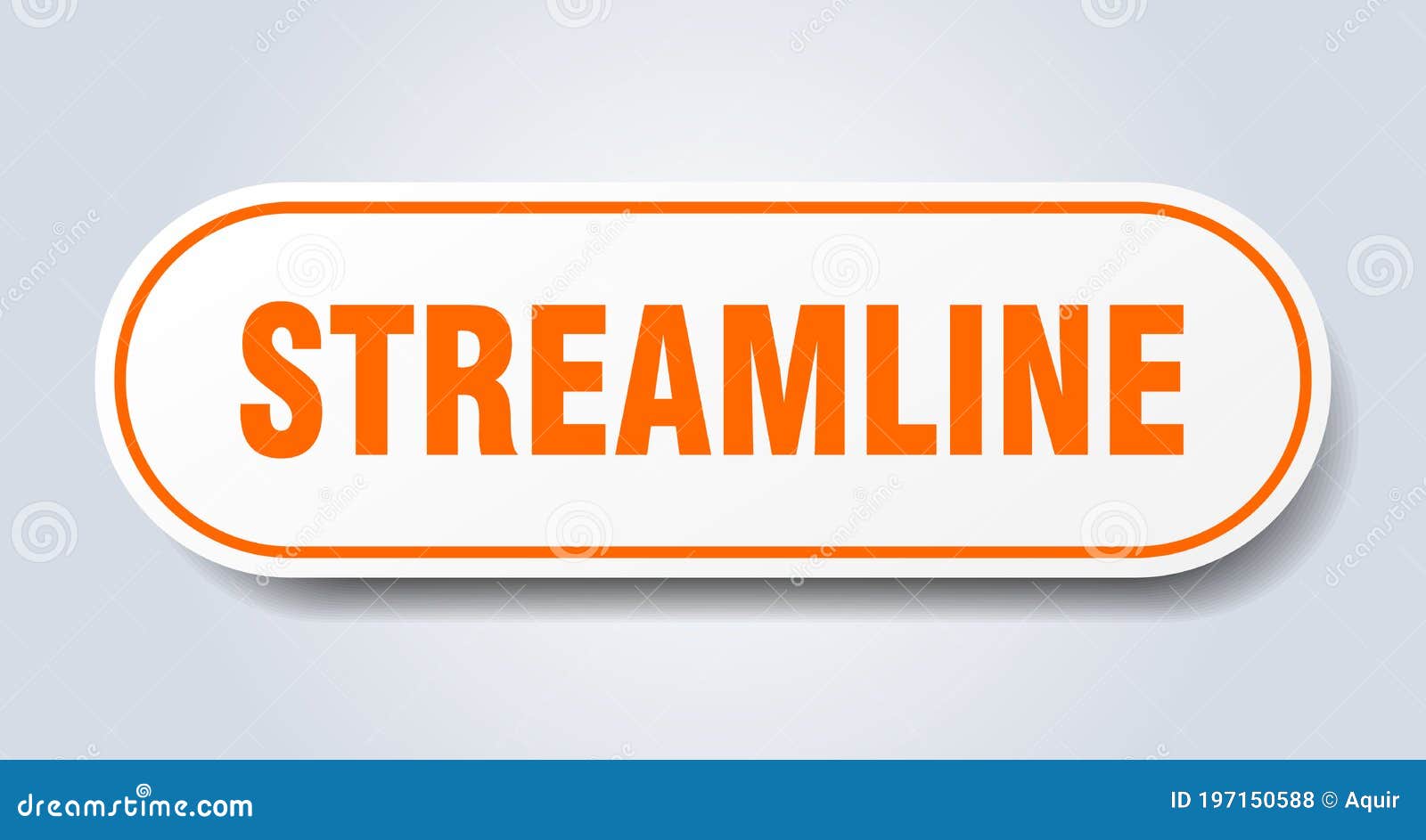 Streamline sticker. stock vector. Illustration of label - 197150588