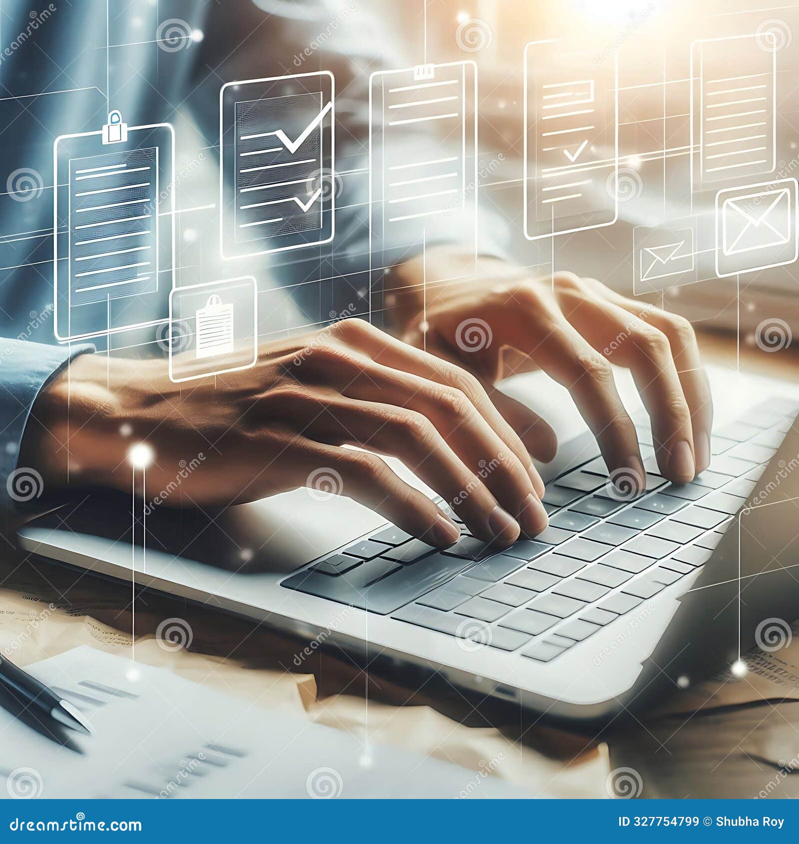 Streamline Tasks with Documents Featuring Checkbox Lists Stock ...