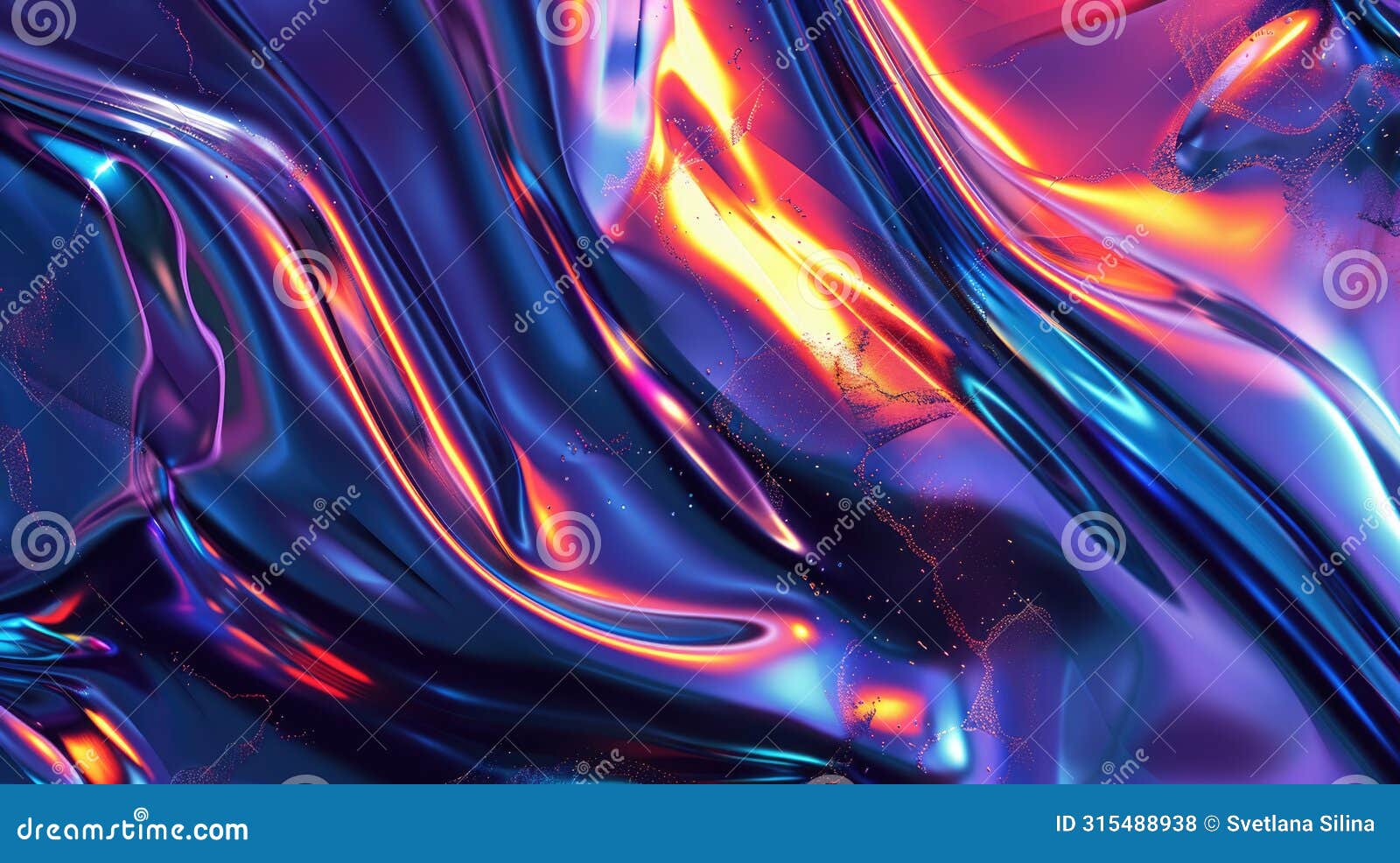 Streamlined Chromatic Patterns: Sleek 3D Shapes Interweave in ...