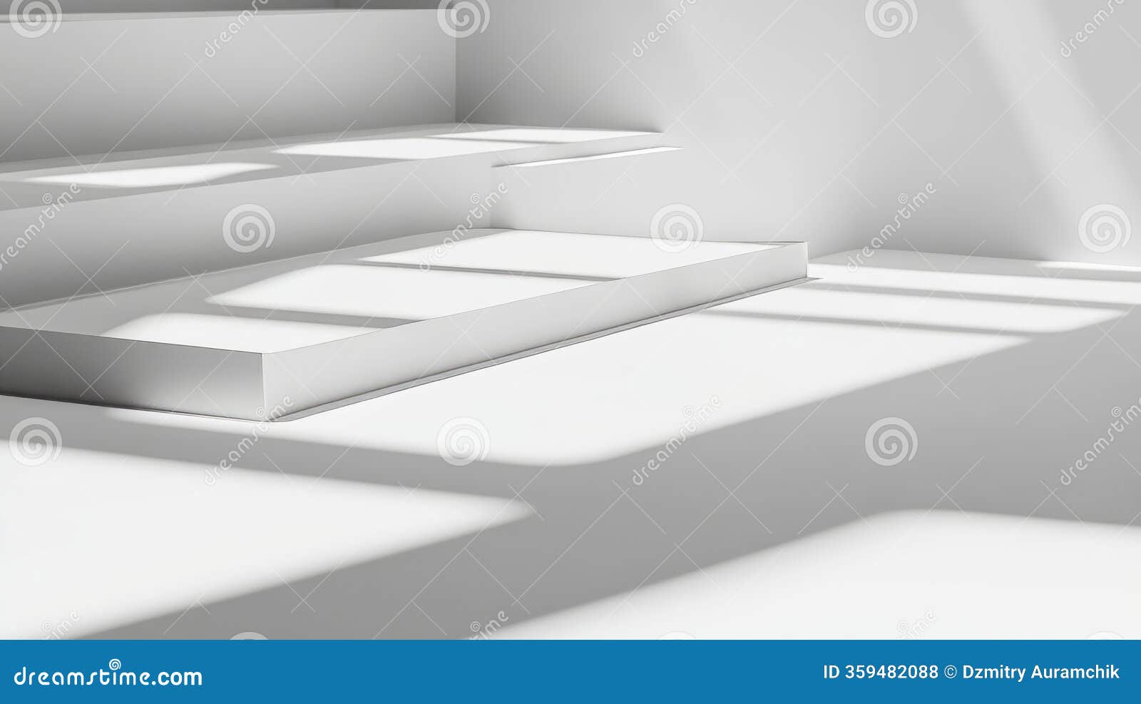 Streamlined Gradient Staircase in Modern Abstract Interior Design Stock ...