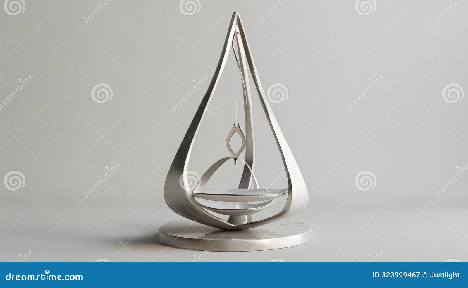 Triangular Base Support Stand With Rod Isolated On White Background ...