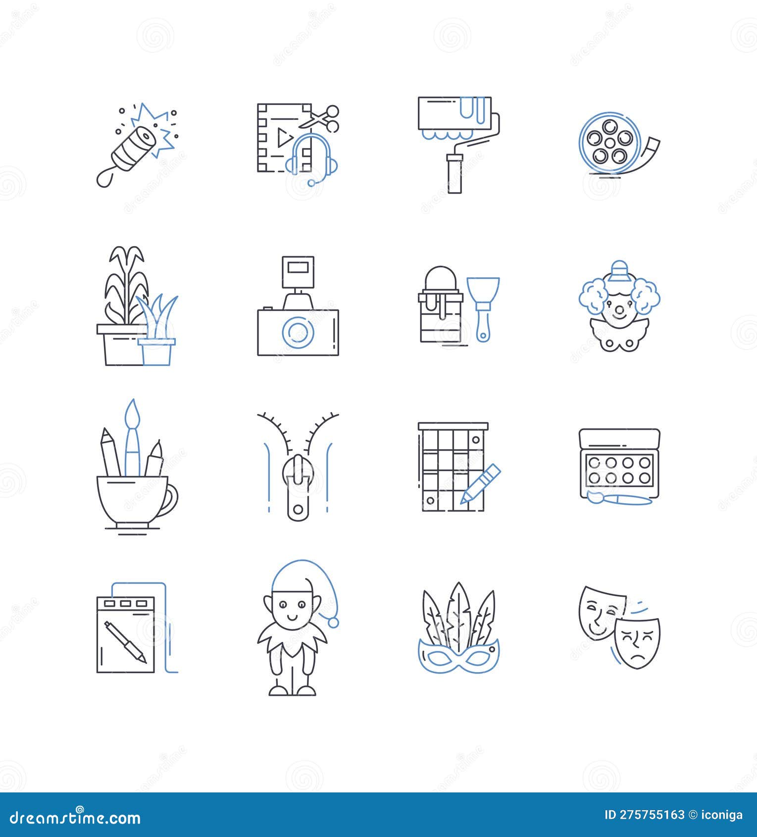 Streamlined Model Line Icons Collection. Efficiency, Simplification ...
