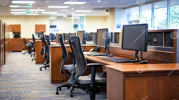 Streamlined Office Operations and Administration Stock Illustration ...