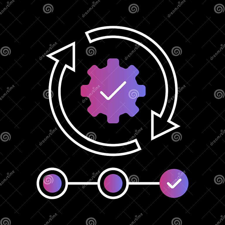 Streamlined Processes Icon. Efficient Processes, Streamlined Operations ...