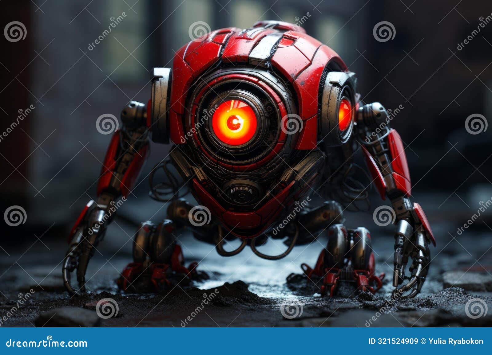 Streamlined Robot Face. Generate Ai Stock Illustration - Illustration ...