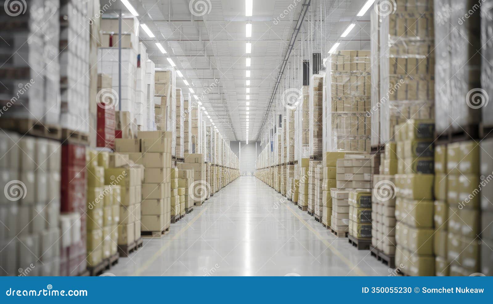 Streamlined Warehouse Operations Modern Storage Facilities Showcasing ...
