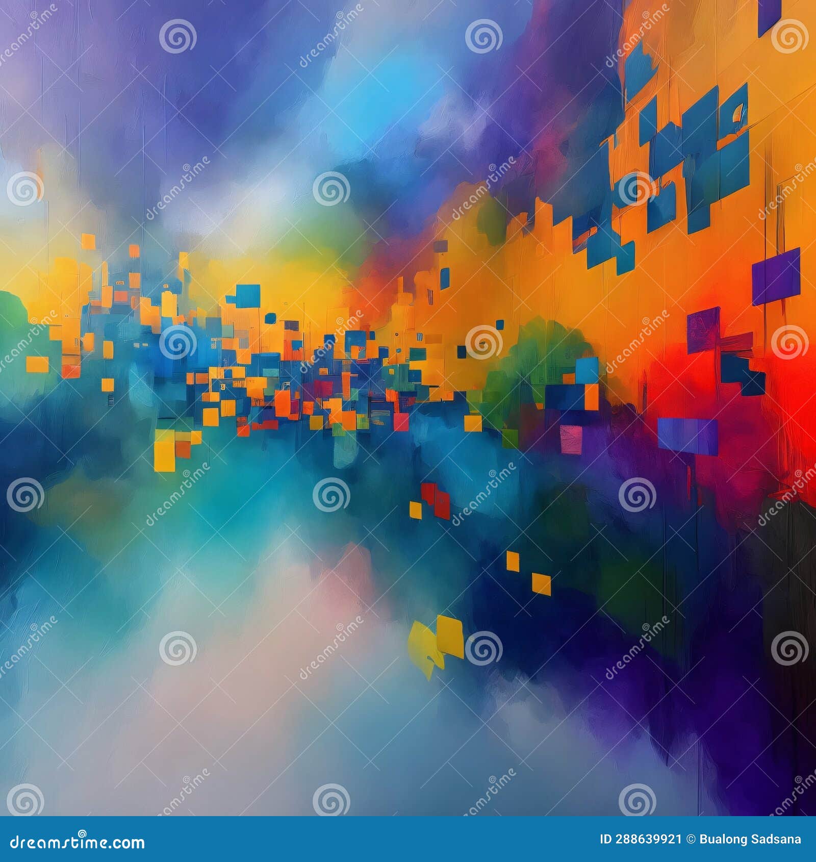 Streamlined Workflow Processes On Blue Stock Image | CartoonDealer.com ...