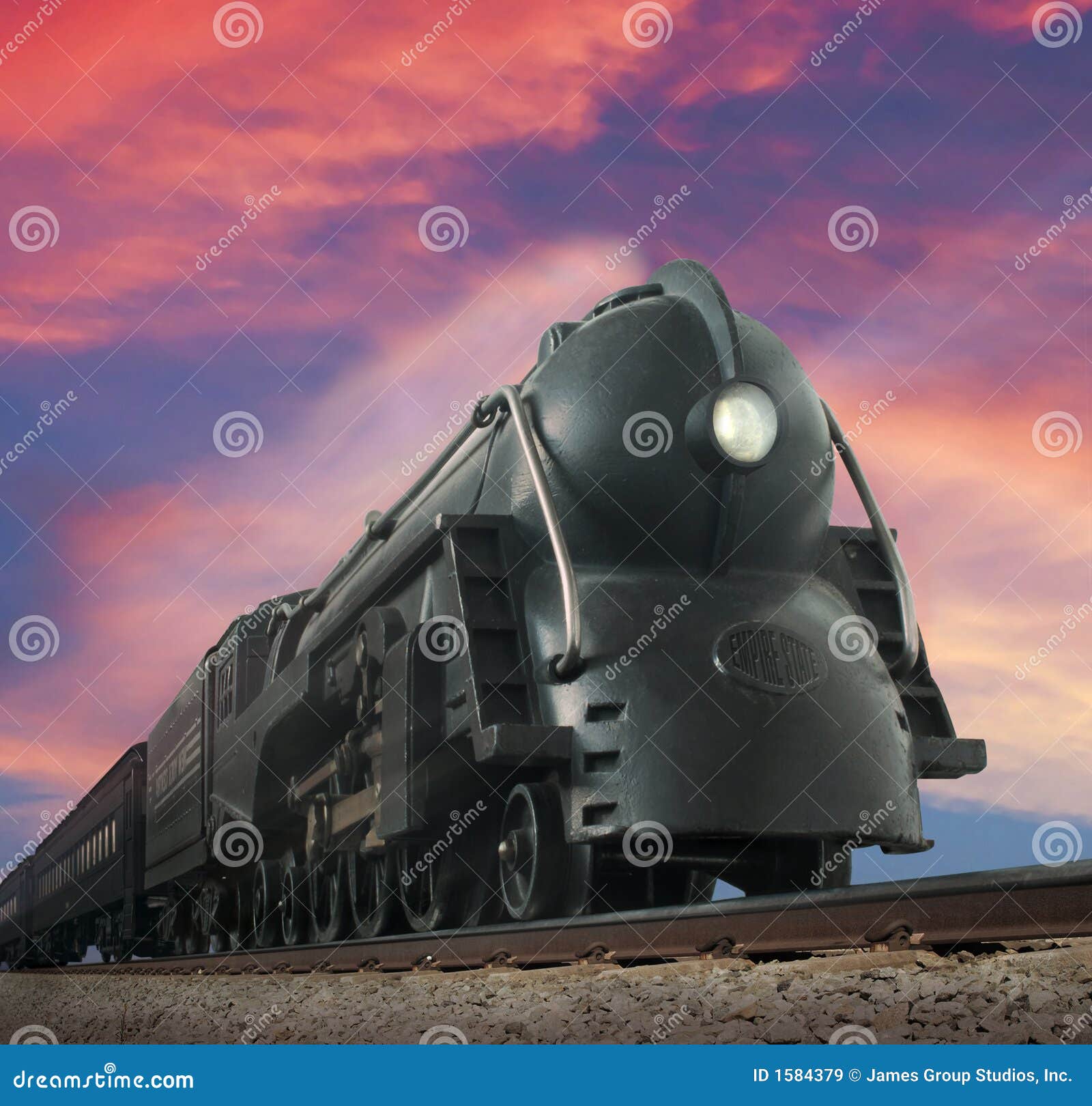 Streamliner Train stock image. Image of retro, hudson - 1584379