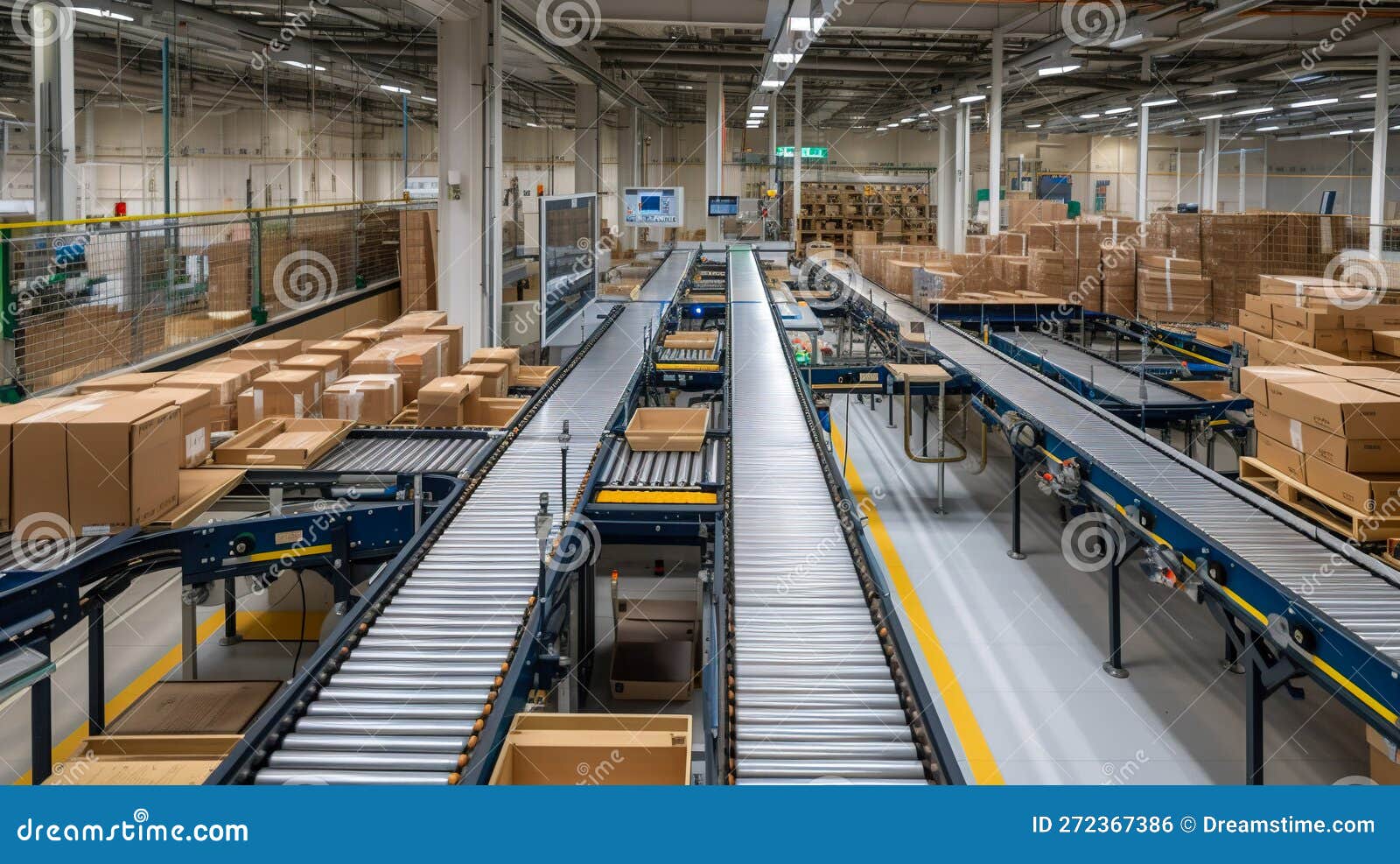 Streamlining Packaging, Factory Assembling Conveyor Lines and Boxes ...