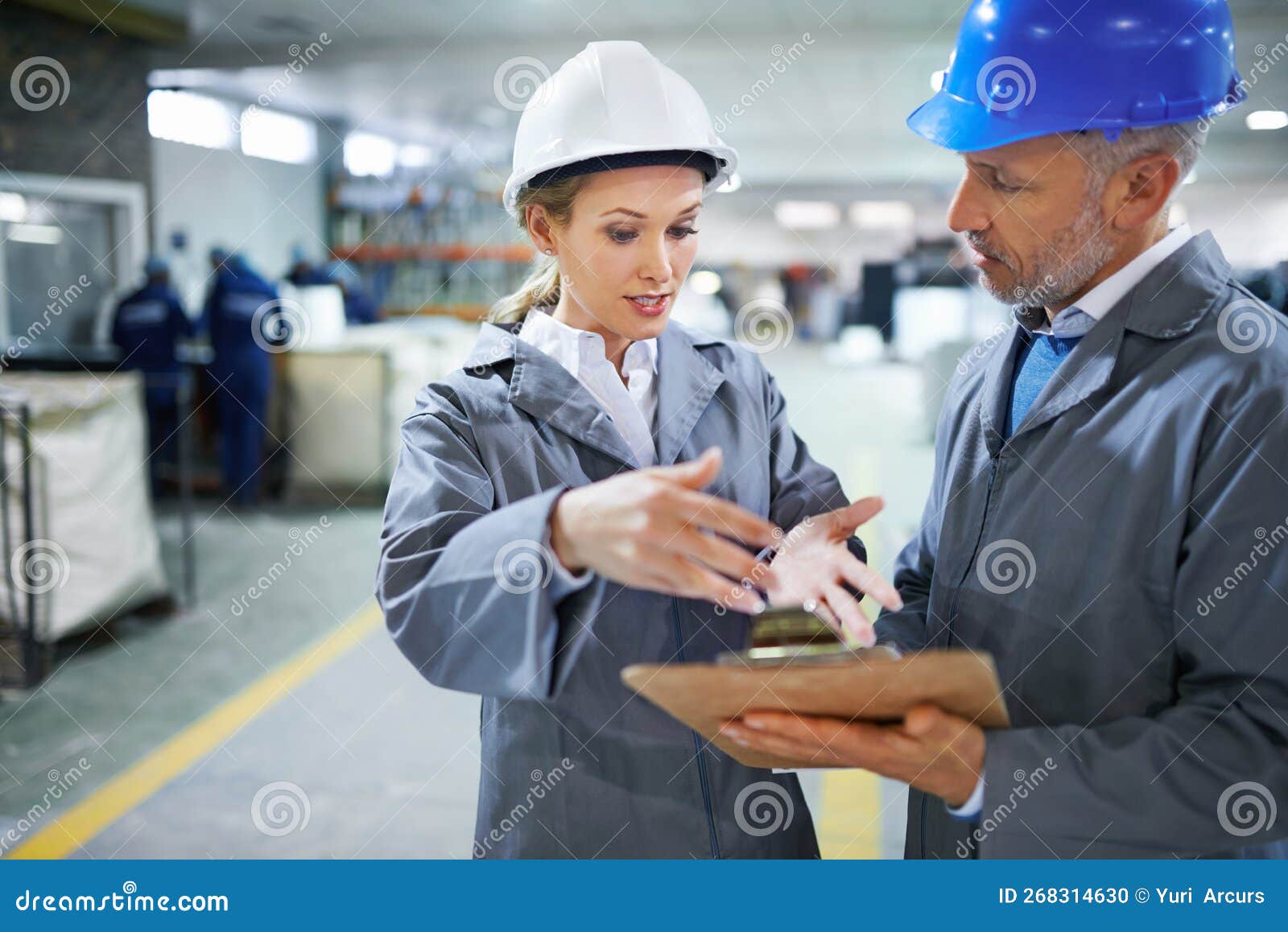 Streamlining Shipping Logistics. a People Working Inside a Printing ...