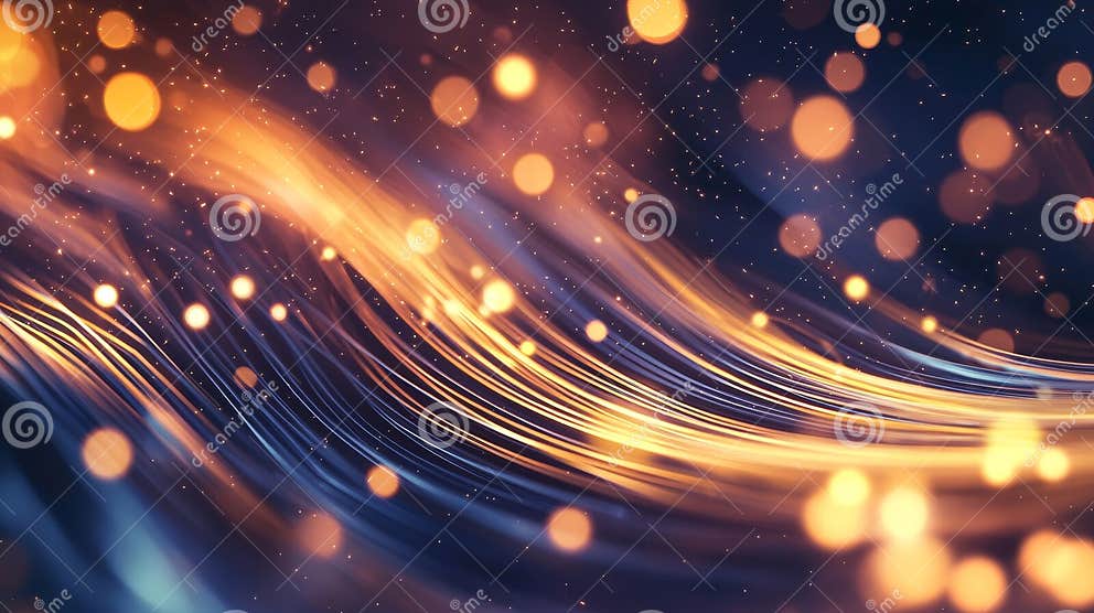 Streams of Light Represent Information Flowing Along a High-speed Data ...