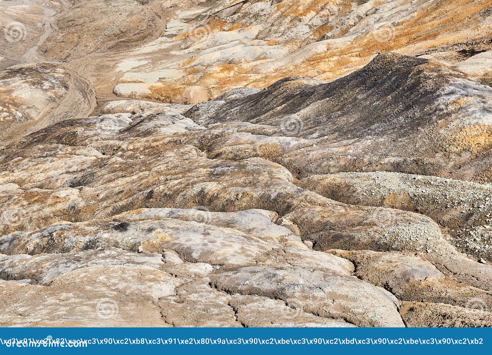 Ravine in a Clay Land Devoid of Soil Soil at an Open Pit Mining Site ...