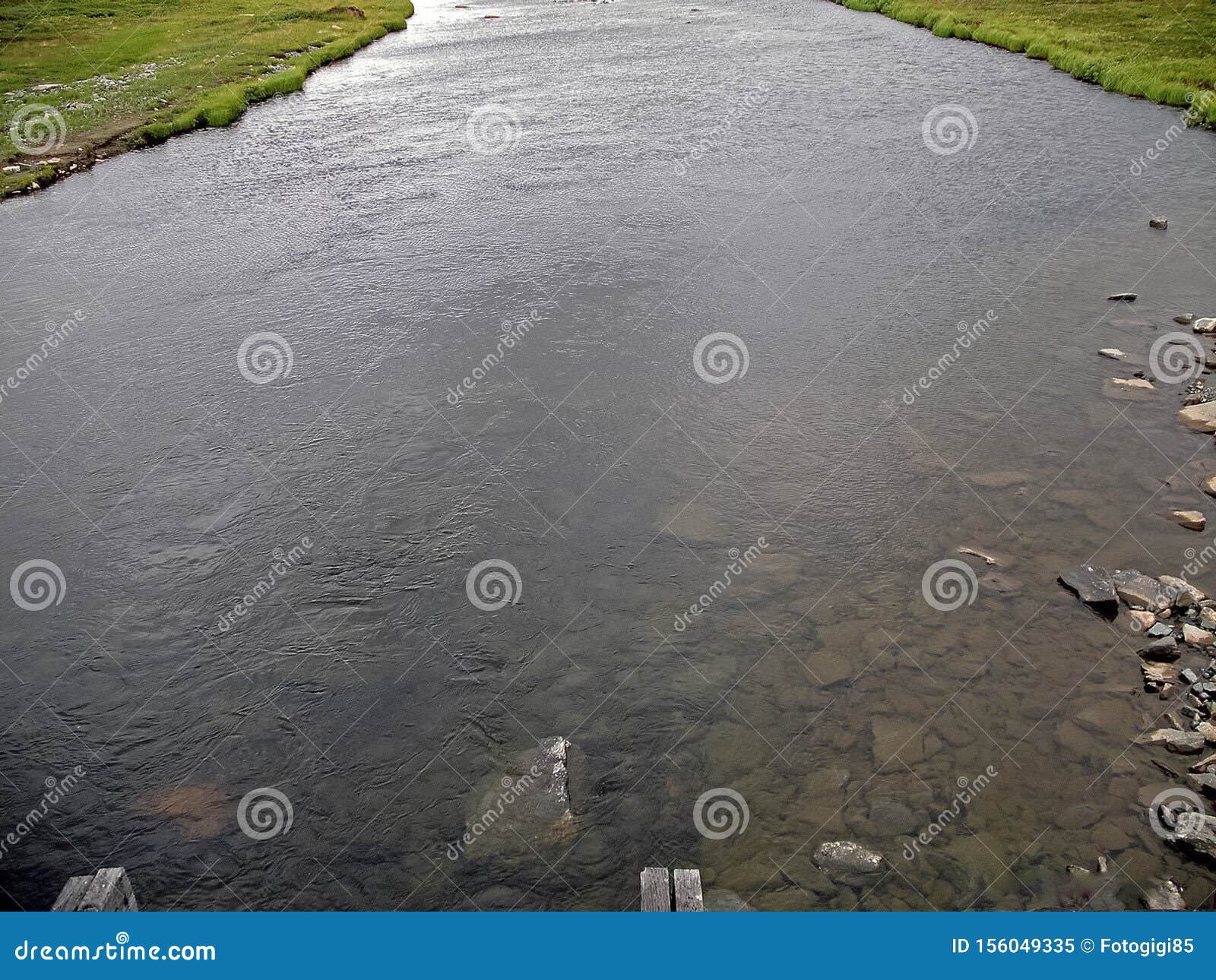Streams of Water in a Small River. the Flow of Stock Image - Image of ...