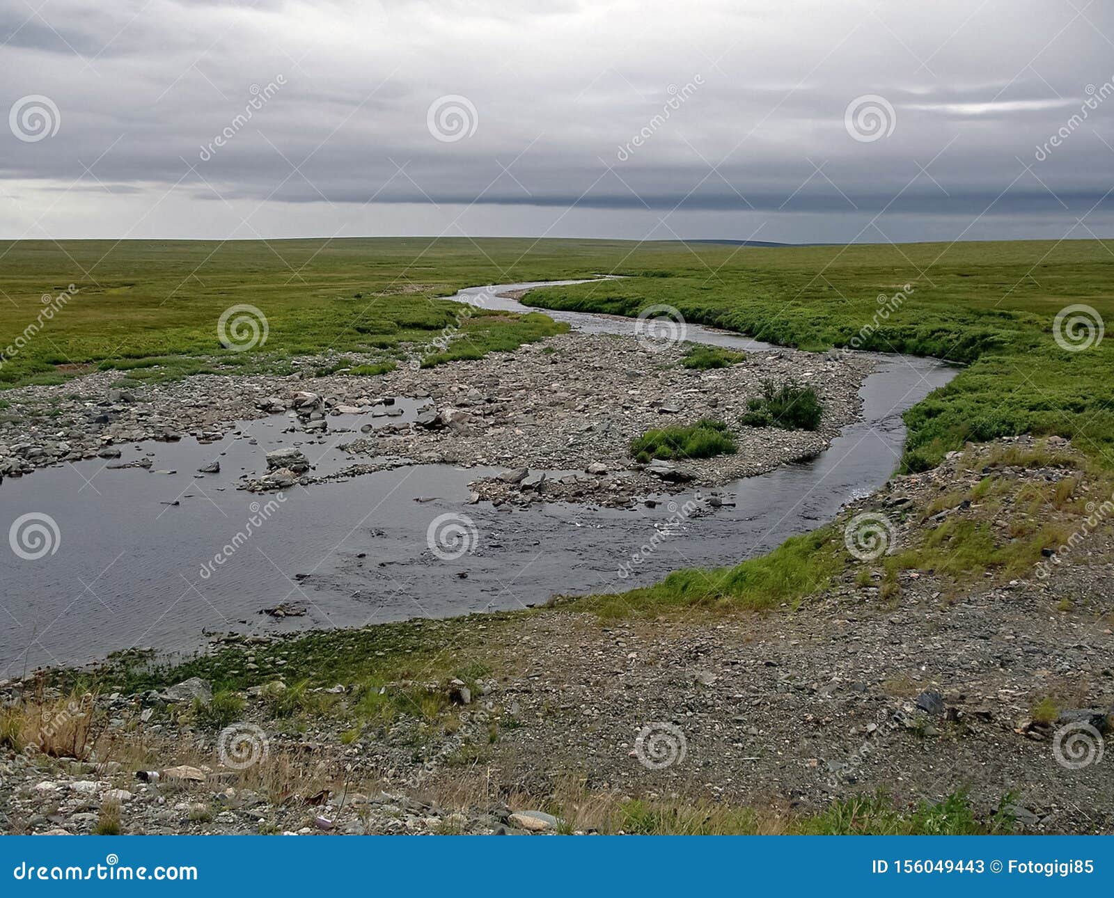 Streams of Water in a Small River. the Flow of Stock Image - Image of ...