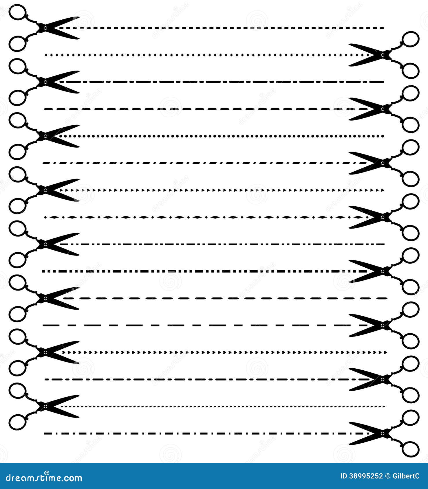 Streckade linjer vektor illustrationer. Illustration av samling - 38995252