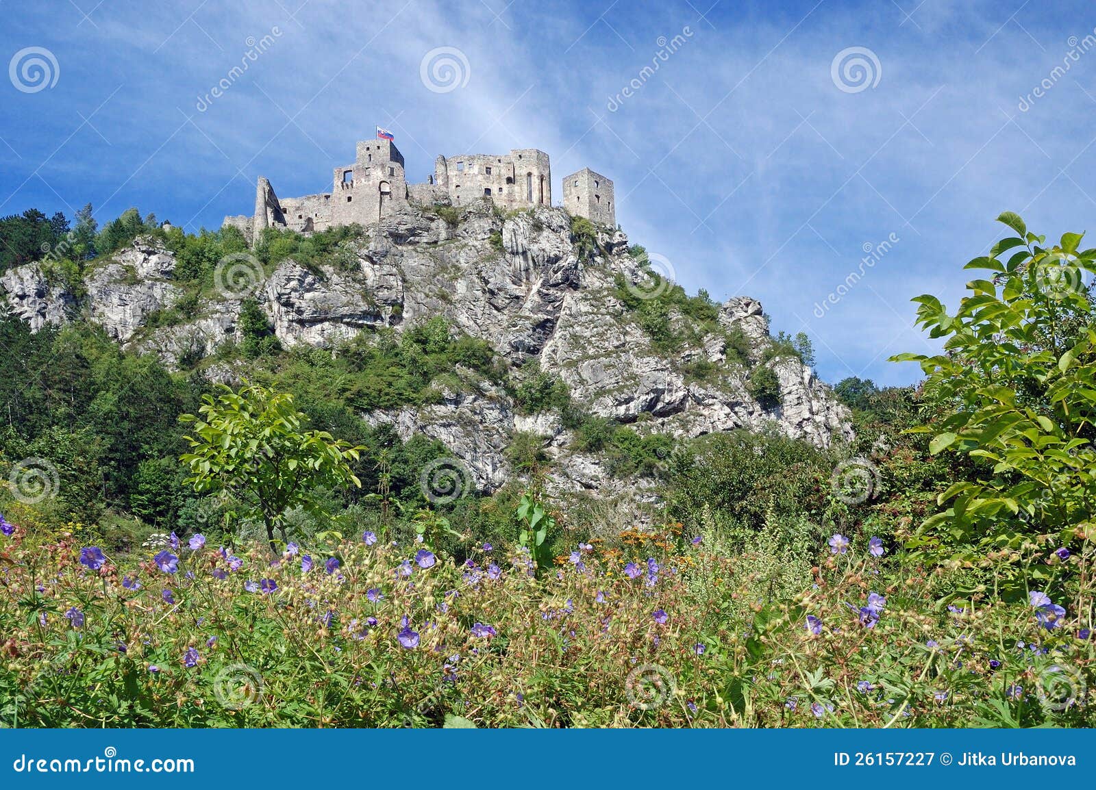 STRECNO CASTLE stock image. Image of world, architecture - 26157227