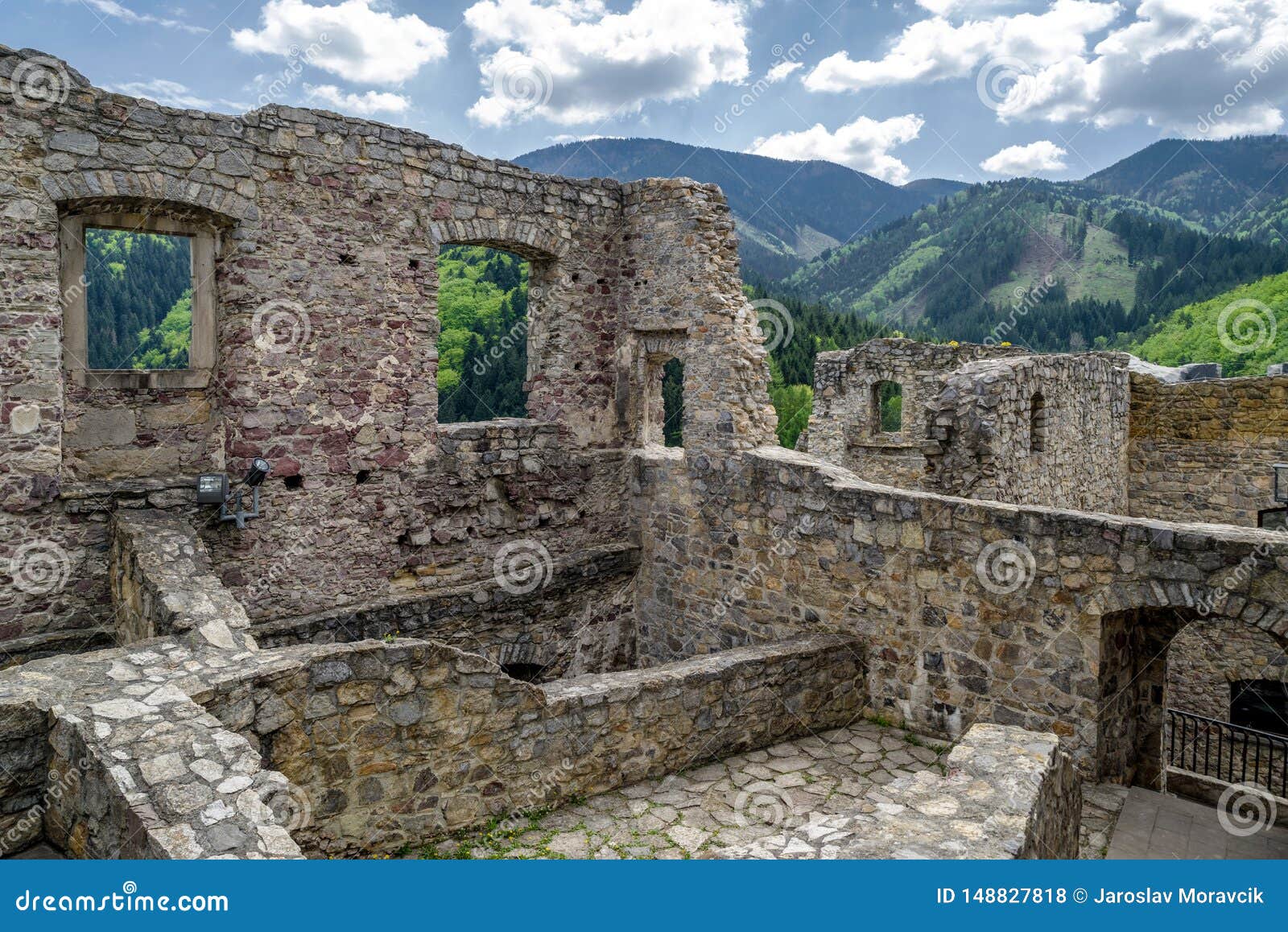 Strecno castle, Slovakia stock photo. Image of historic - 148827818