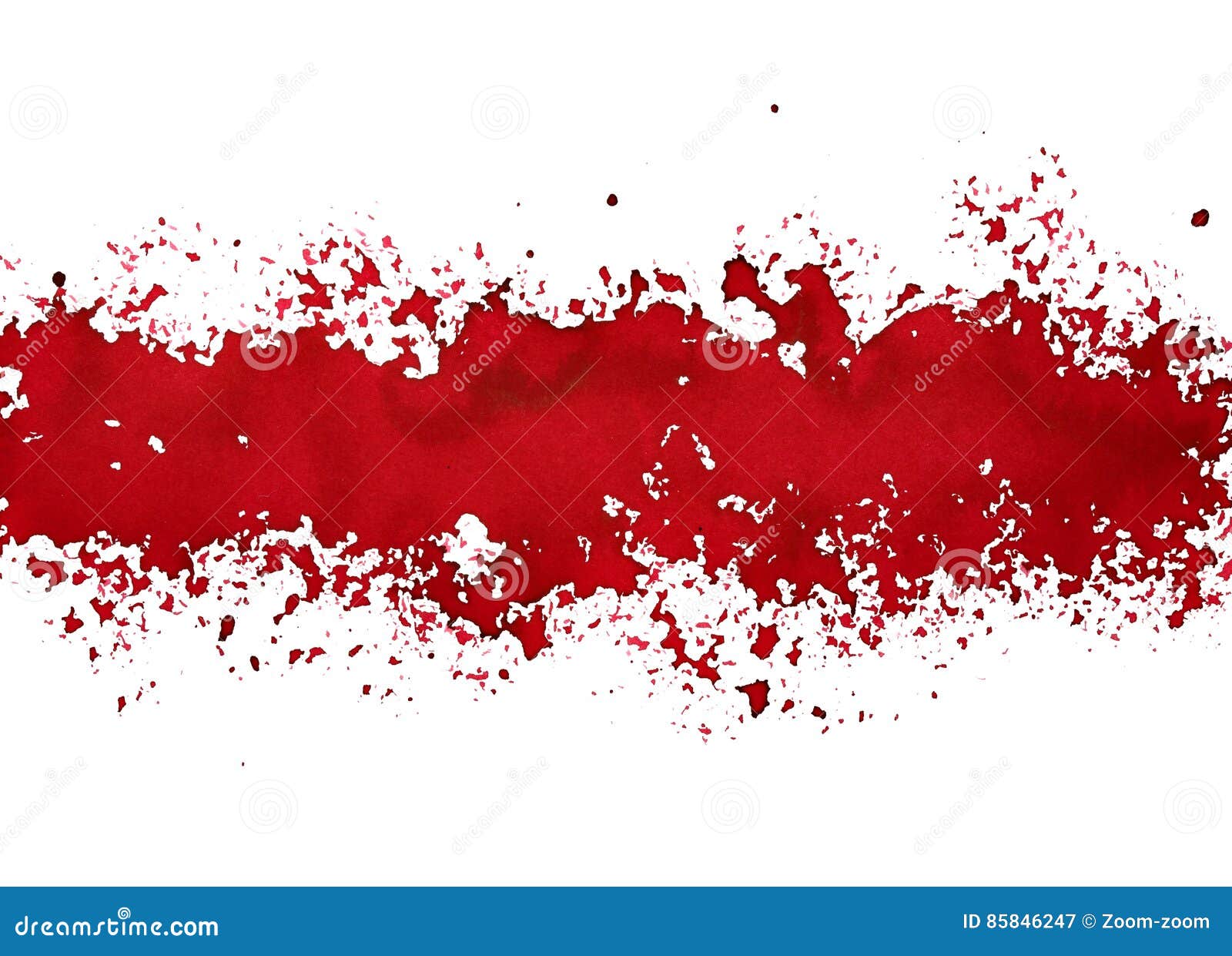 Streep Van Gemorste Rode Verf Stock Illustratie - Illustration of lijn ...