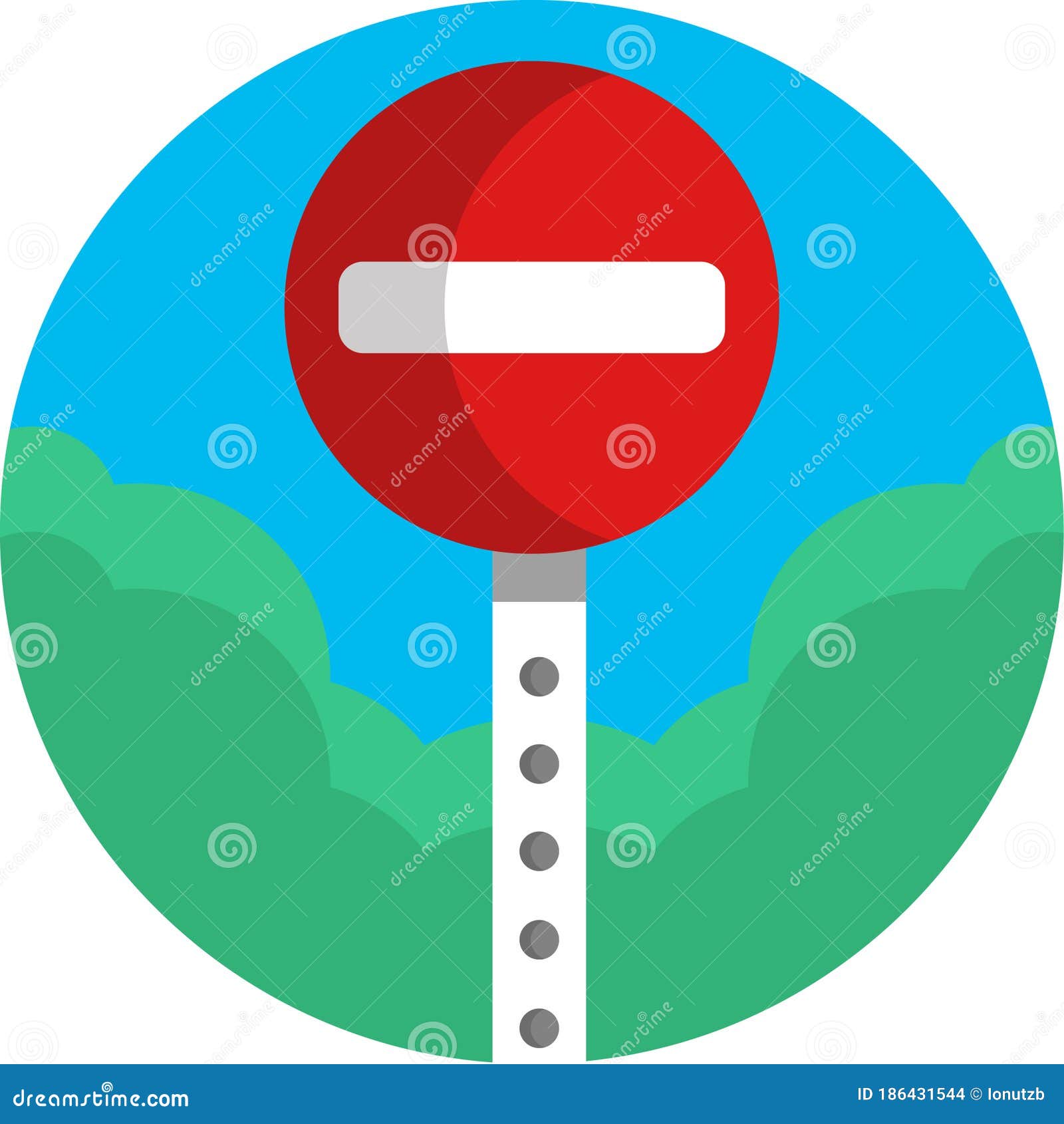 Street Access Not Allowed Sign Stock Vector - Illustration of ...