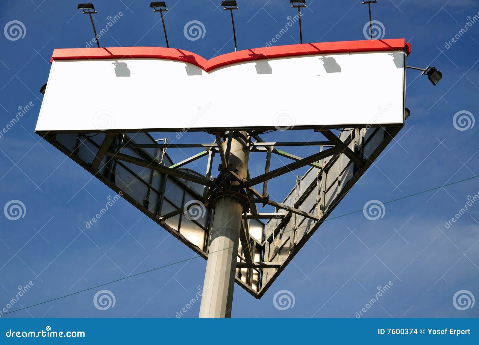 Street advertising stock photo. Image of cloud, advertising - 7600374