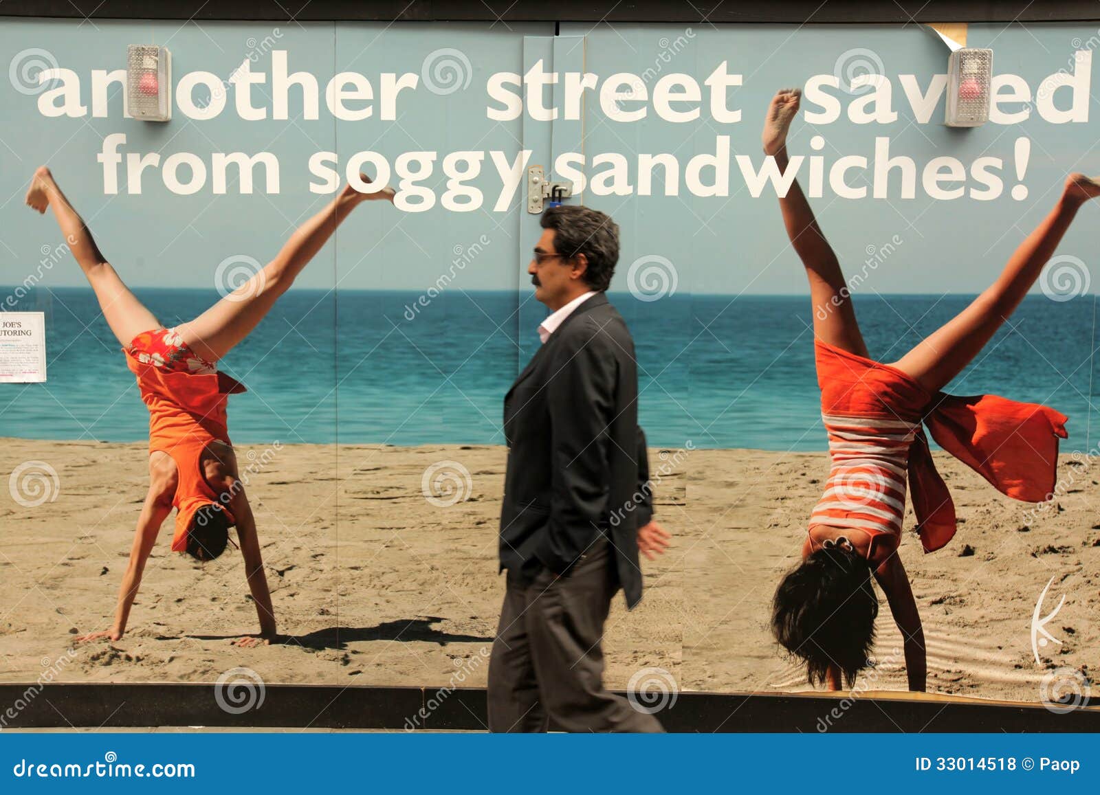 Street advertising editorial stock photo. Image of concept - 33014518