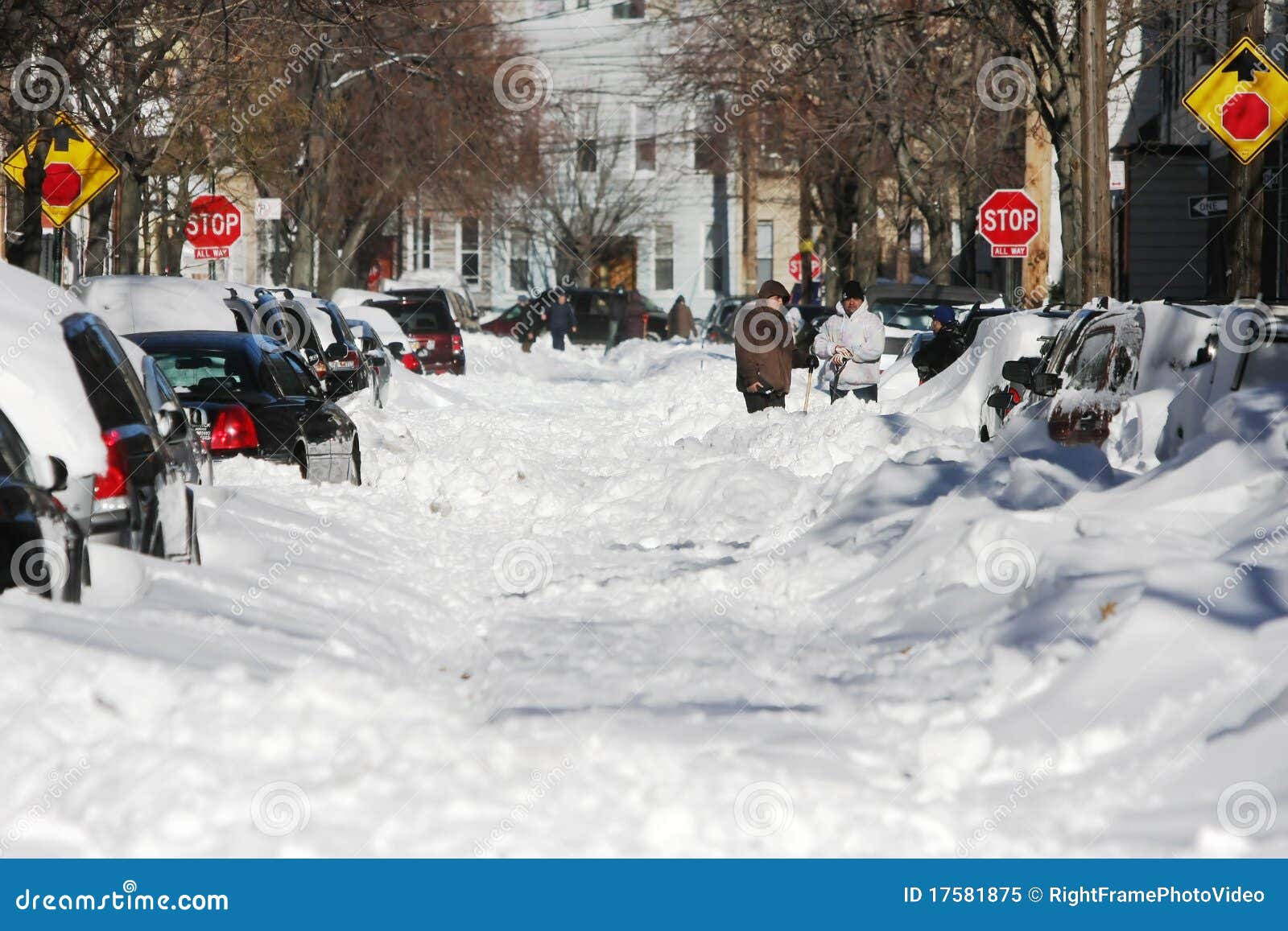 Street the Aftermath of a Winter Blizzard Editorial Image - Image of ...