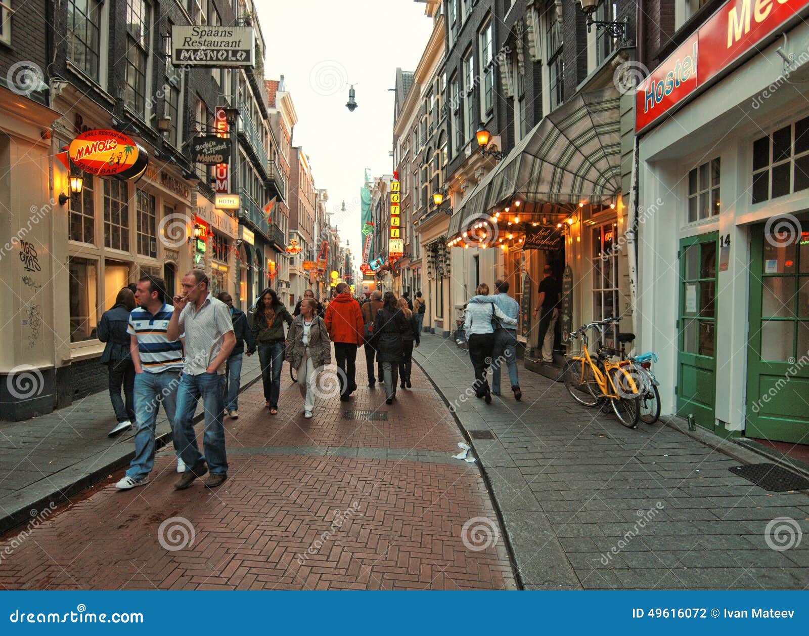 Street in Amsterdam editorial photography. Image of editorial - 49616072