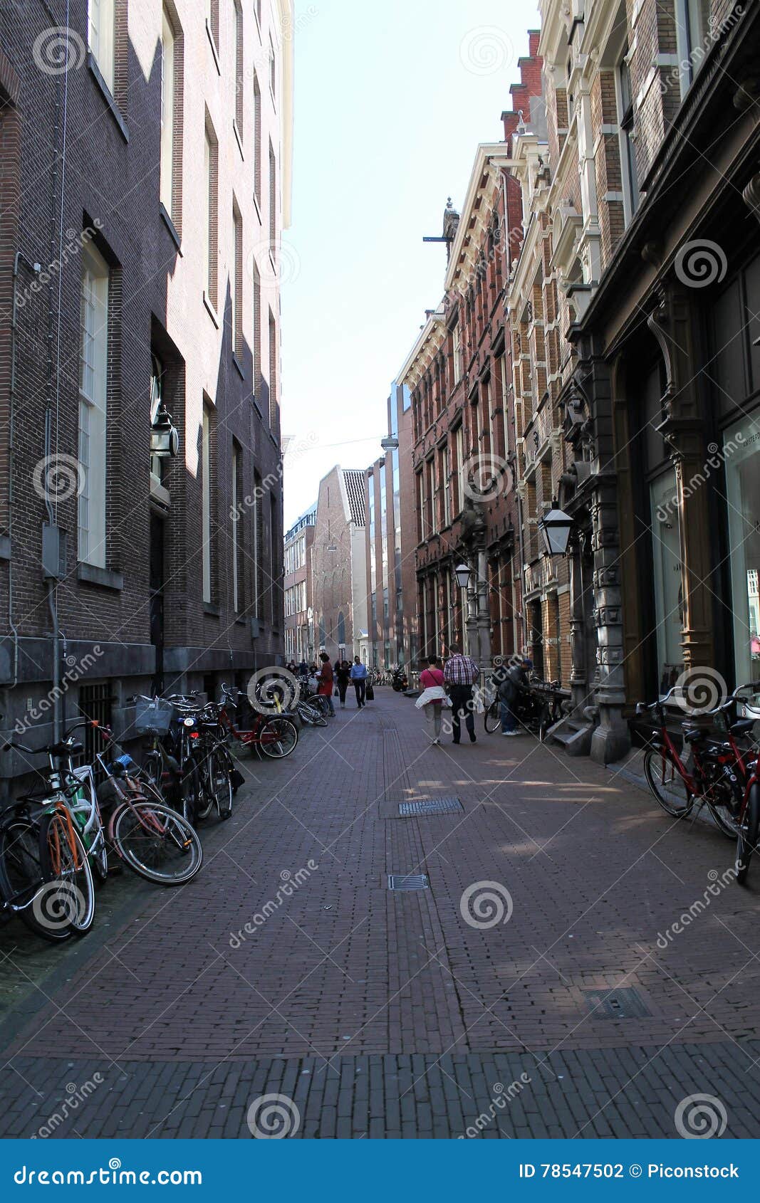 Street in Amsterdam editorial photography. Image of people - 78547502