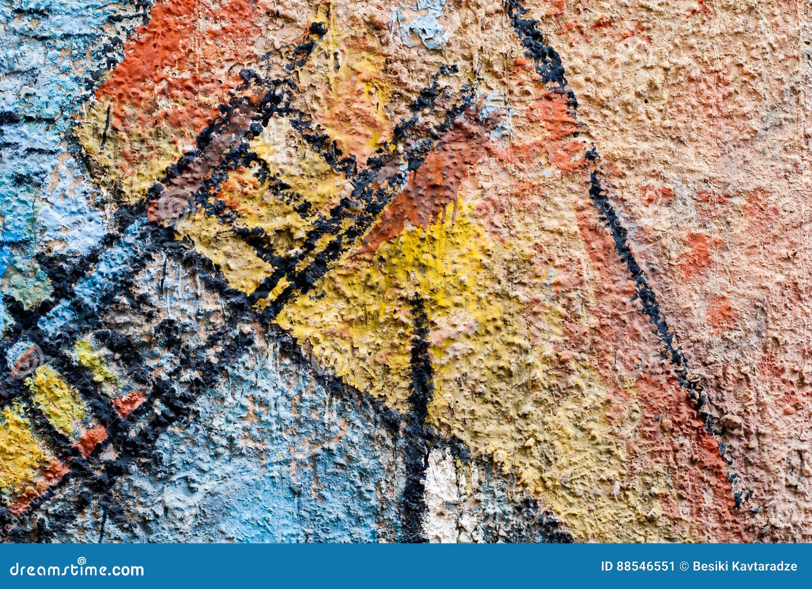 Street Art - Old Graffiti on the Wall Stock Image - Image of grunge ...