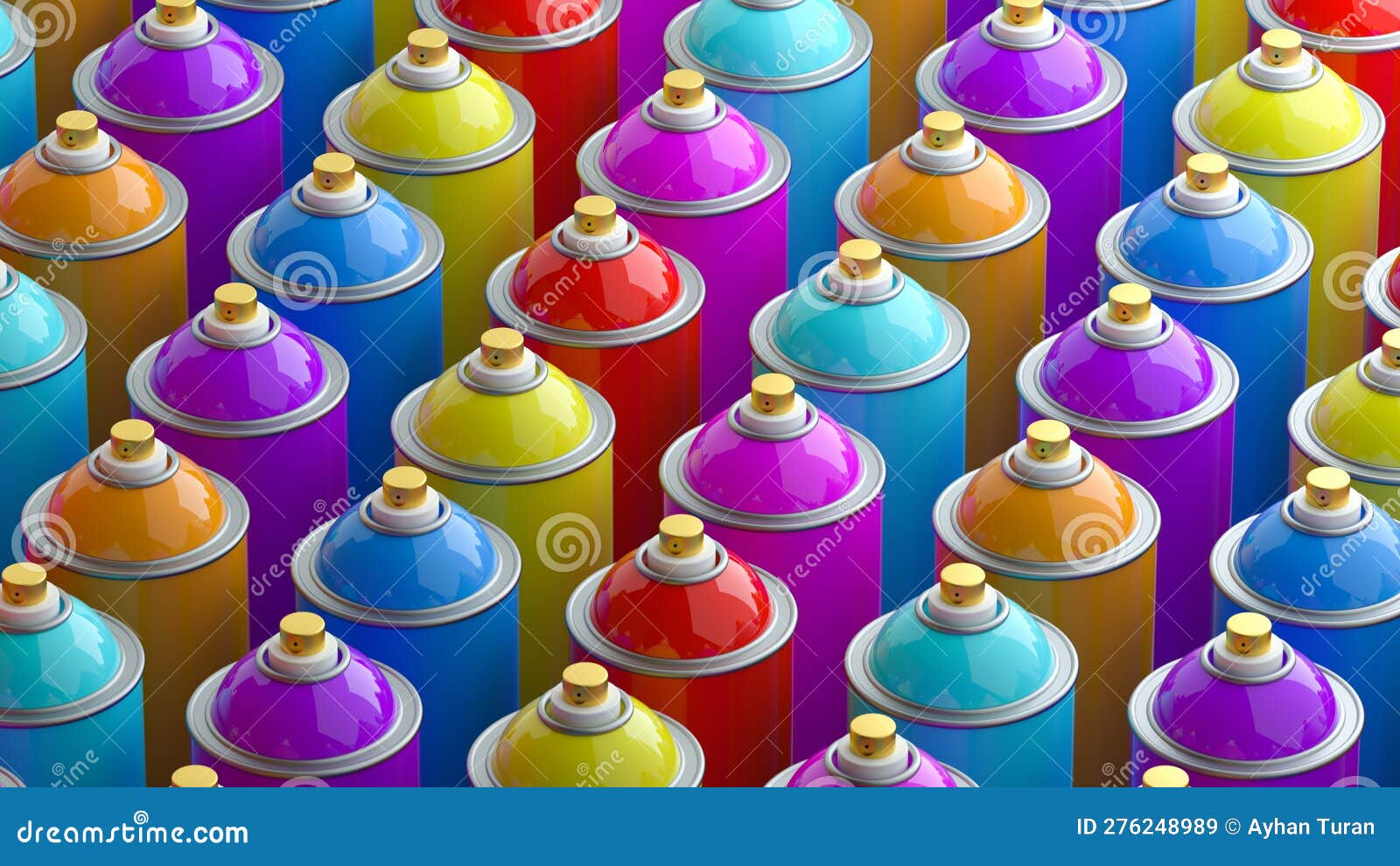 Street Art Spray Paint 3d Model Object Stock Image | CartoonDealer.com ...