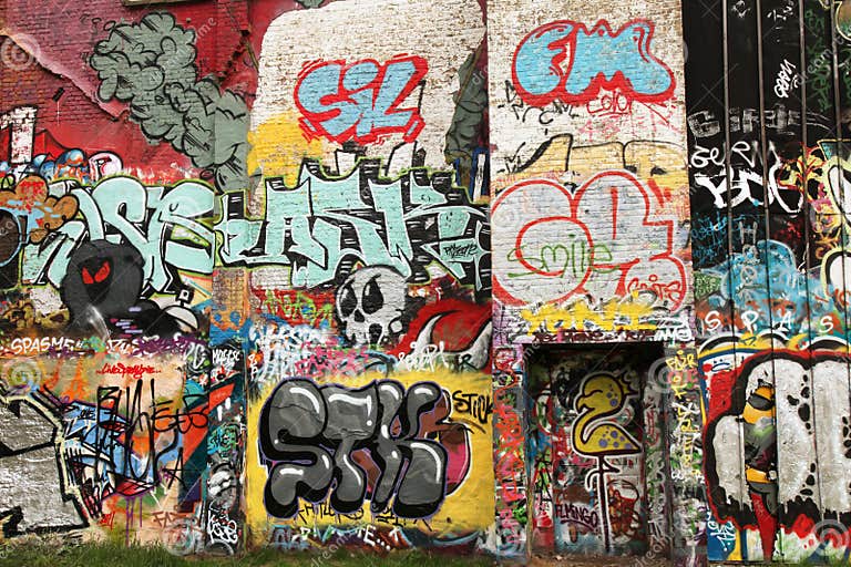Street art wall editorial stock photo. Image of cultural - 20022548