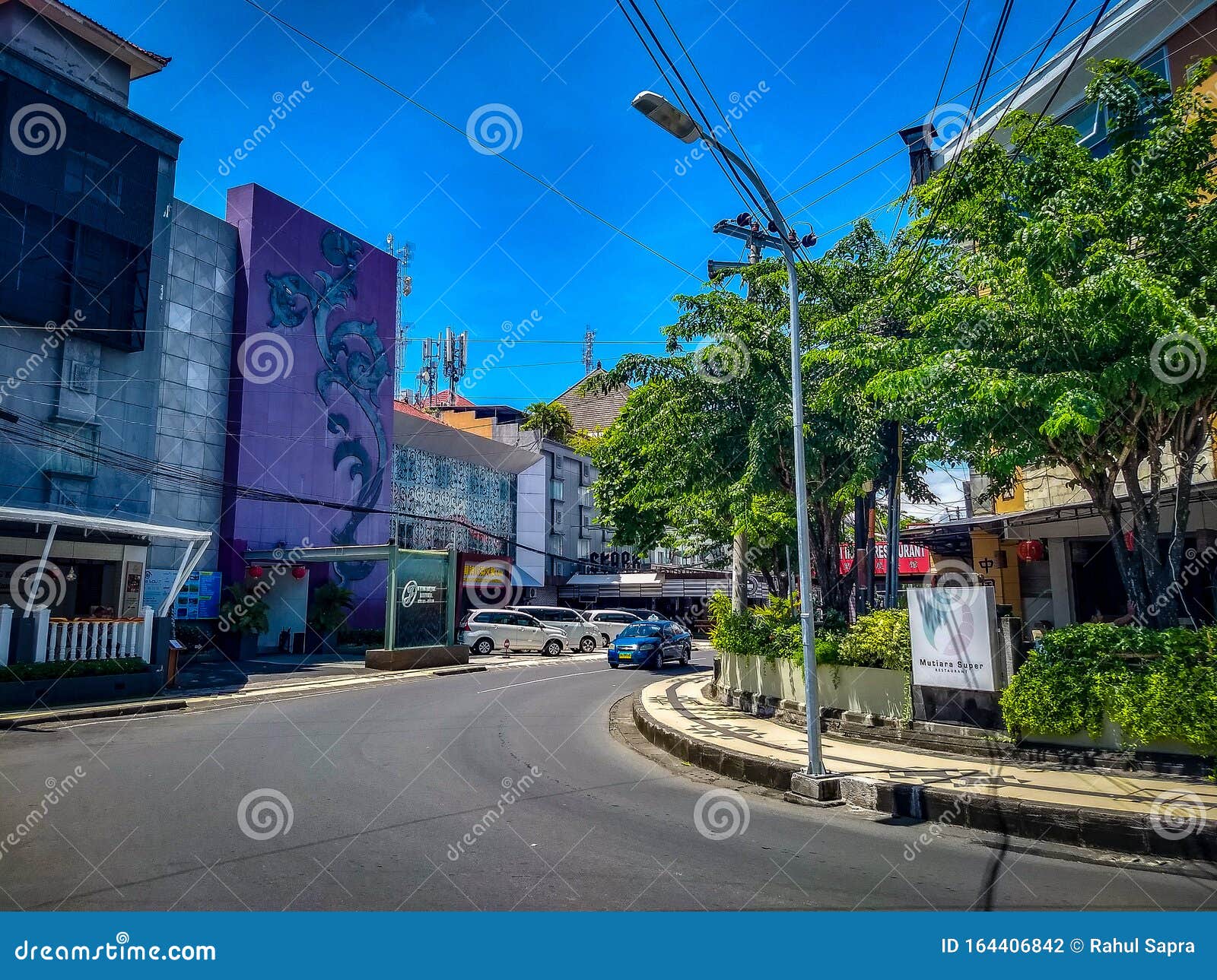 Street of Bali Indonesia. Bali Street View Editorial Photography ...